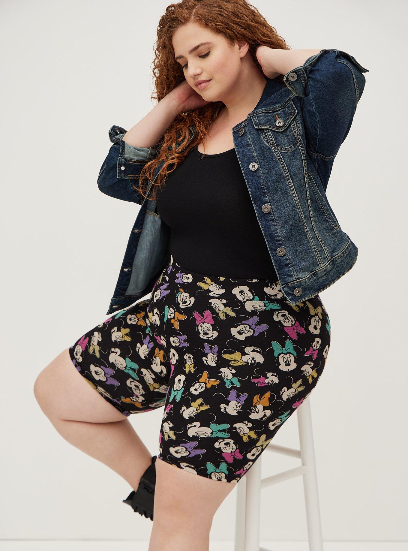 Plus Size - Bike Short - Disney Minnie Mouse Bow - Torrid