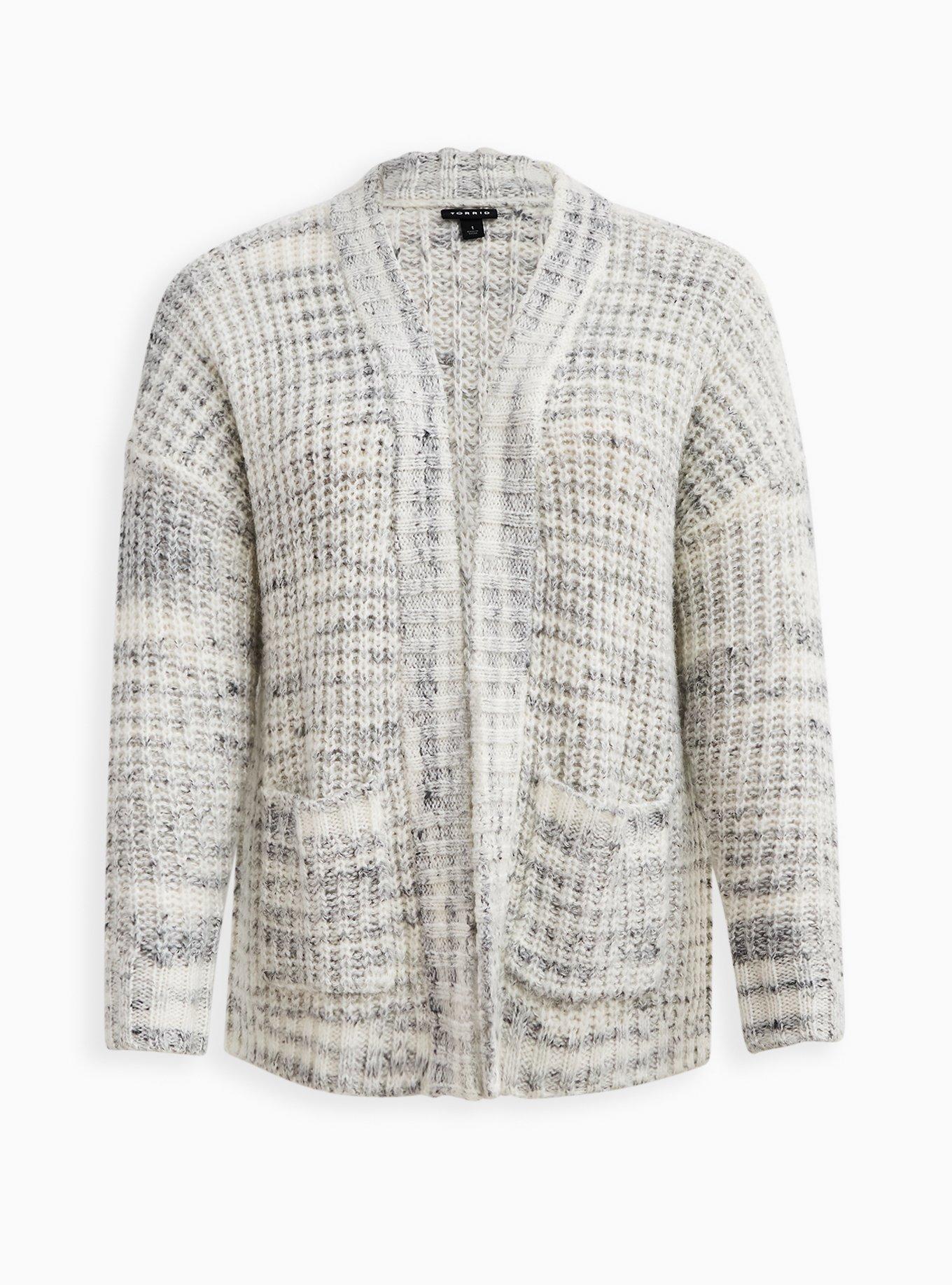 Plus Size - Cocoon Cardigan - Grey - Torrid