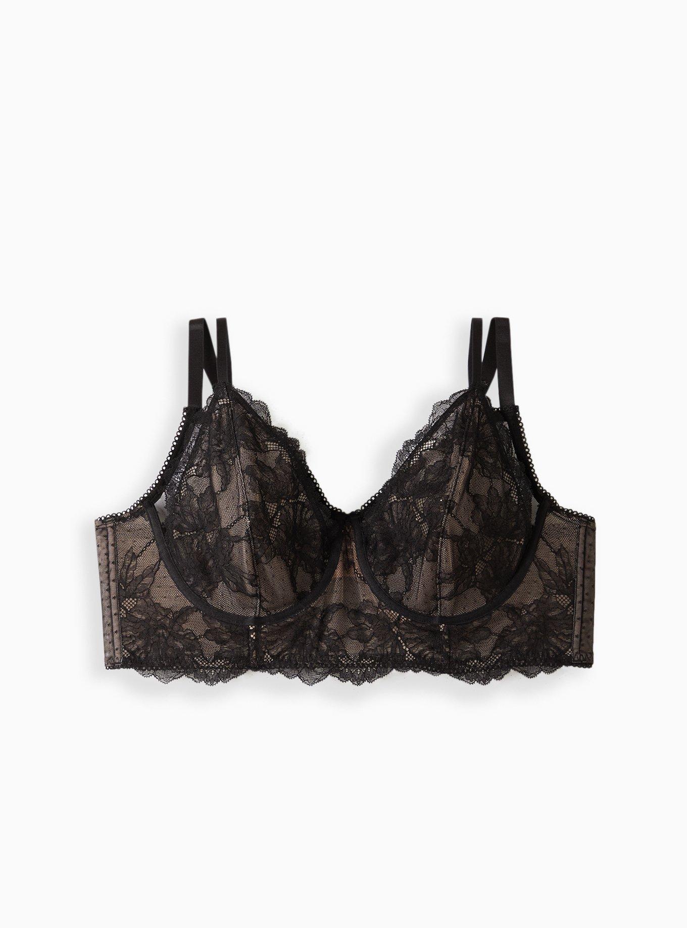 Plus Size - Dot Lace Underwire Bra - Torrid
