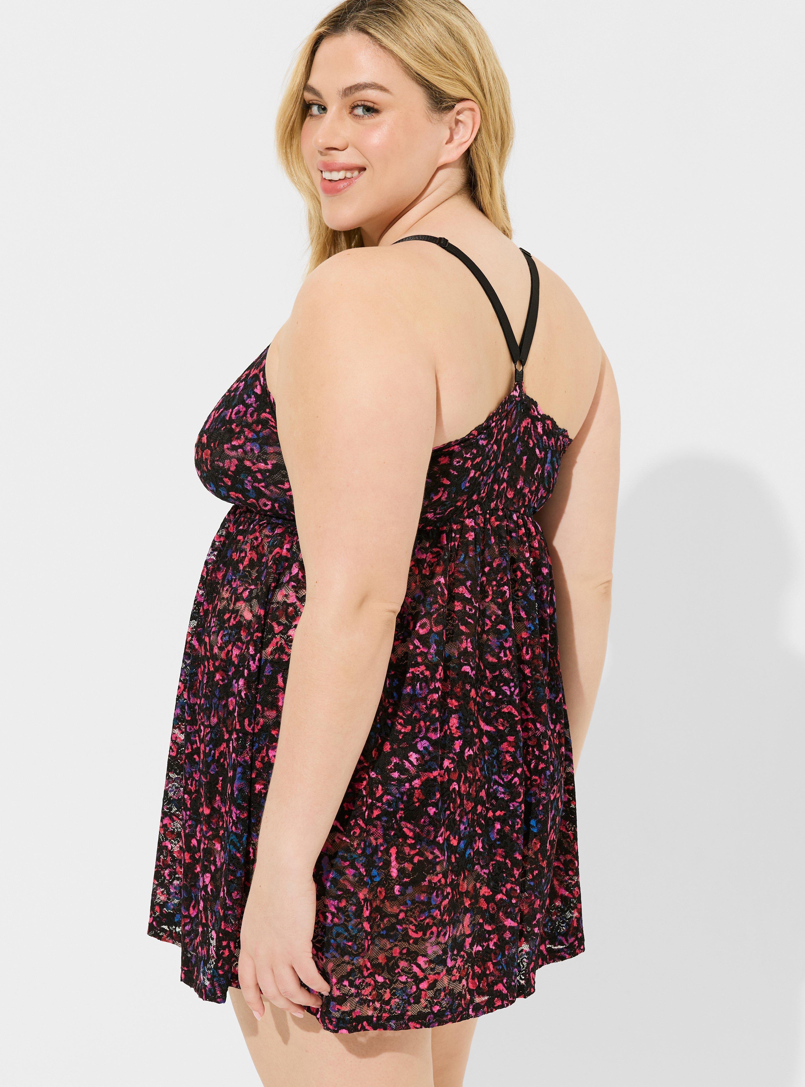 Plus Size - Simply Lace Xo Front Babydoll - Torrid