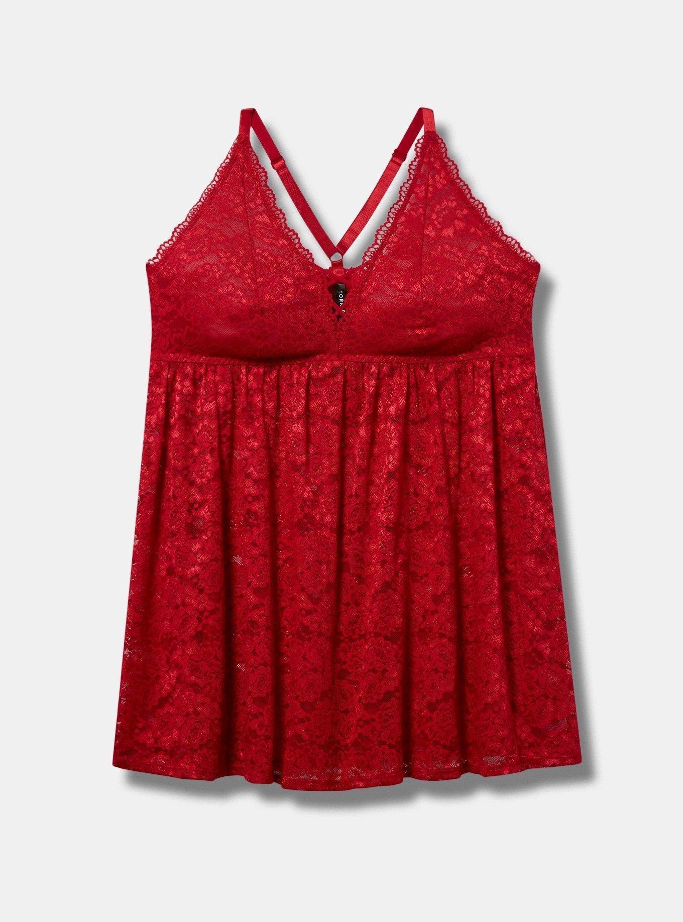 Plus Size - Simply Lace Xo Front Babydoll - Torrid