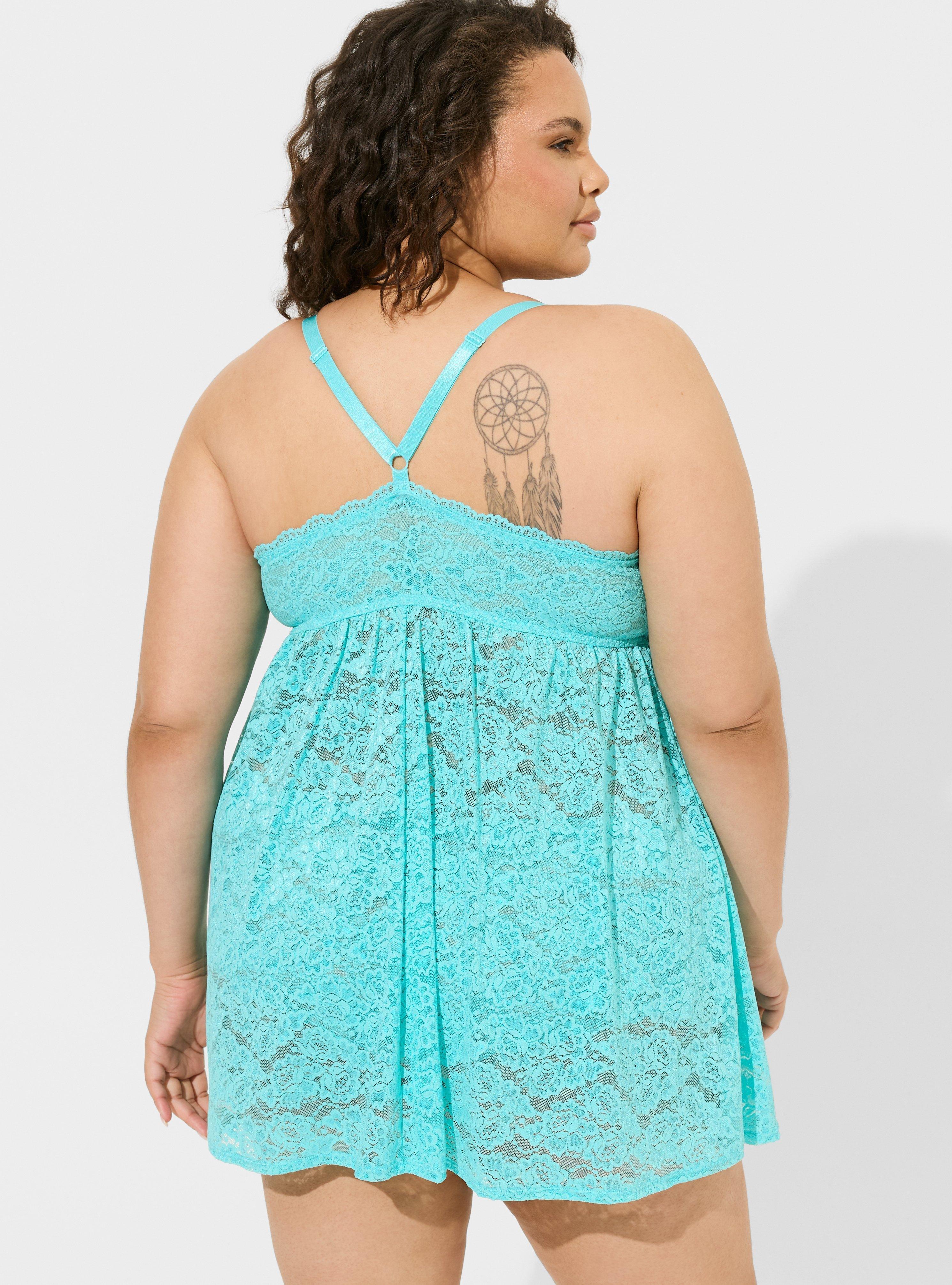Plus Size - Simply Lace Xo Front Babydoll - Torrid