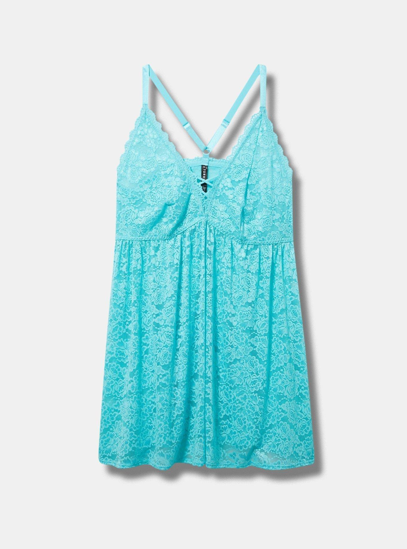 Plus Size - Simply Lace Xo Front Babydoll - Torrid