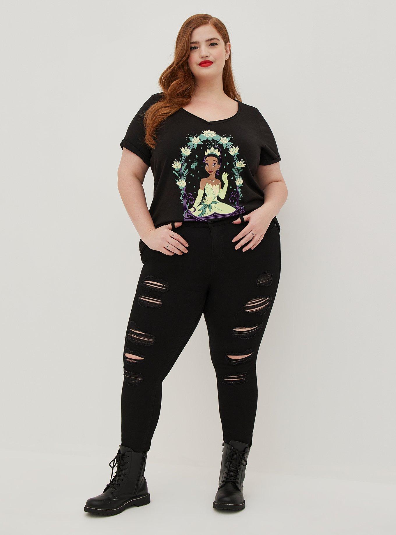 Plus Size - Roll Cuff Top - Disney Princess & The Frog Tiana - Torrid