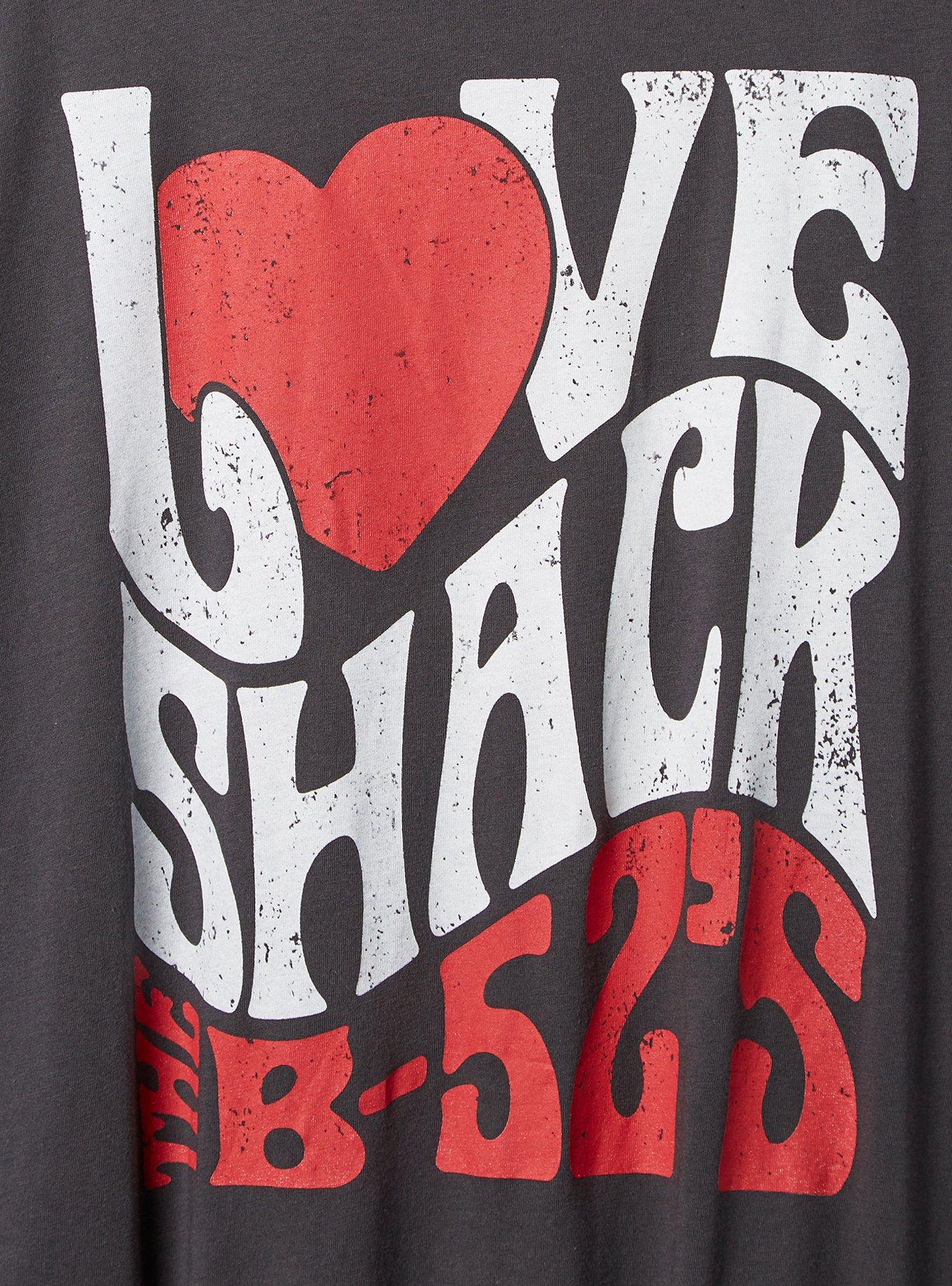 Plus Size - Classic Fit Crew Tee - Love Shack Vintage Black - Torrid