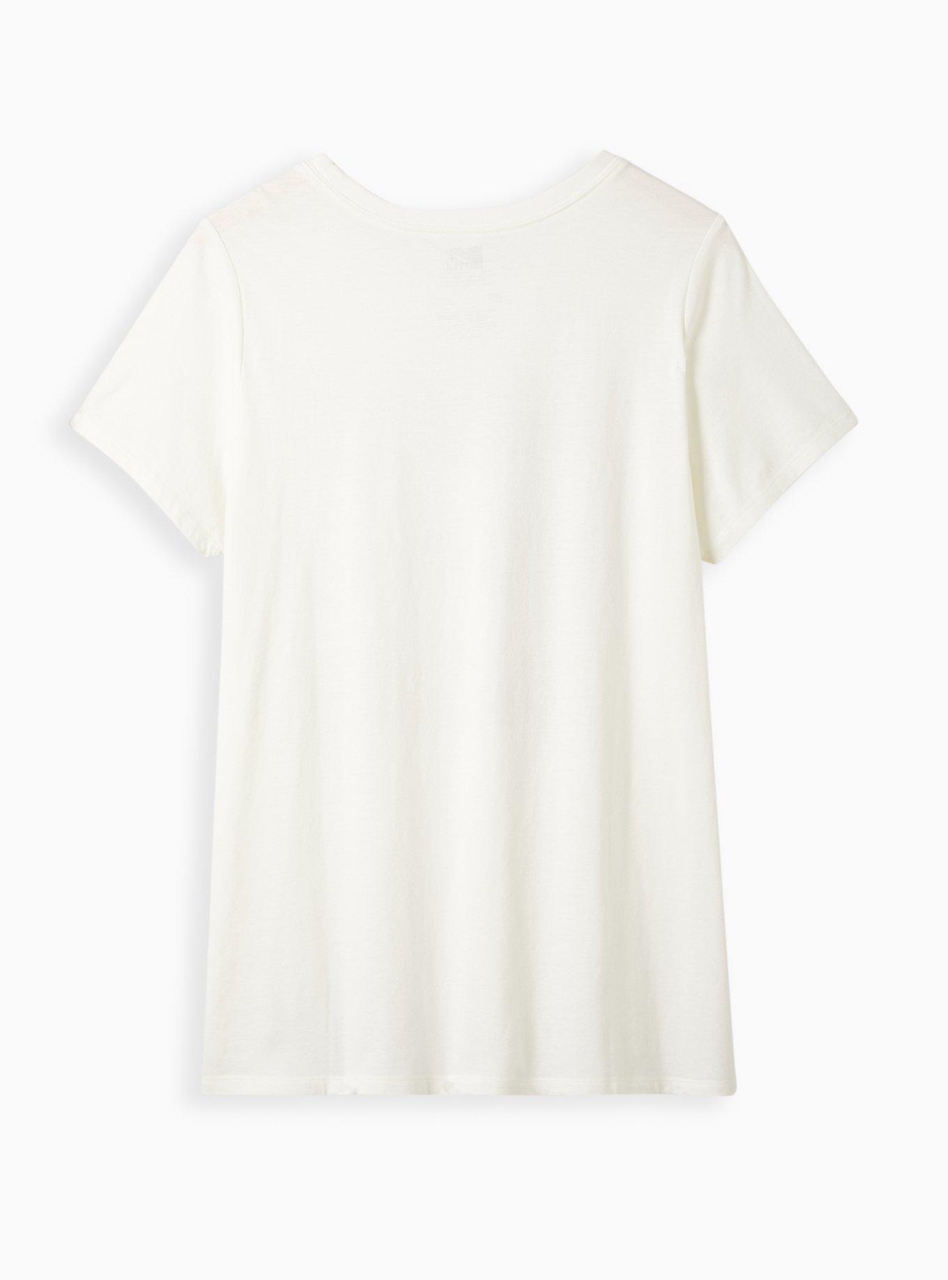 Plus Size - Classic Fit Crew Tee - MTV Ivory - Torrid