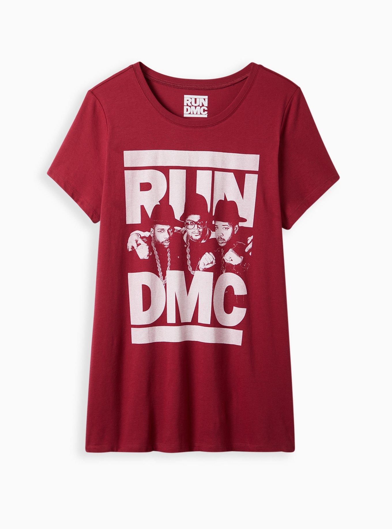 Plus Size - Classic Fit Tunic Tee - Run DMC Red - Torrid