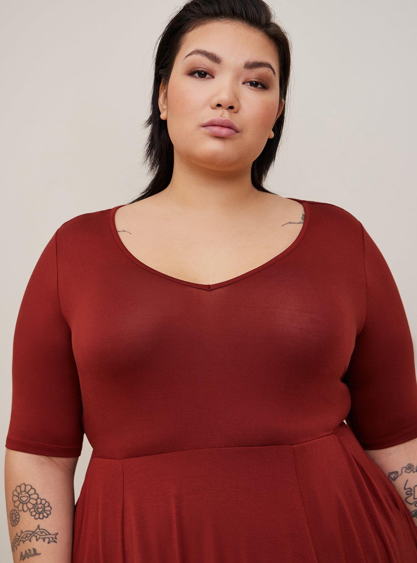 Plus Size - Mini Super Soft Skater Dress - Torrid
