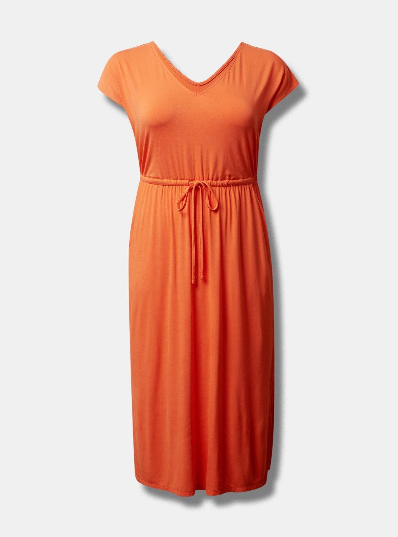 Plus Size - Midi Super Soft Dolman Sleeve Dress - Torrid