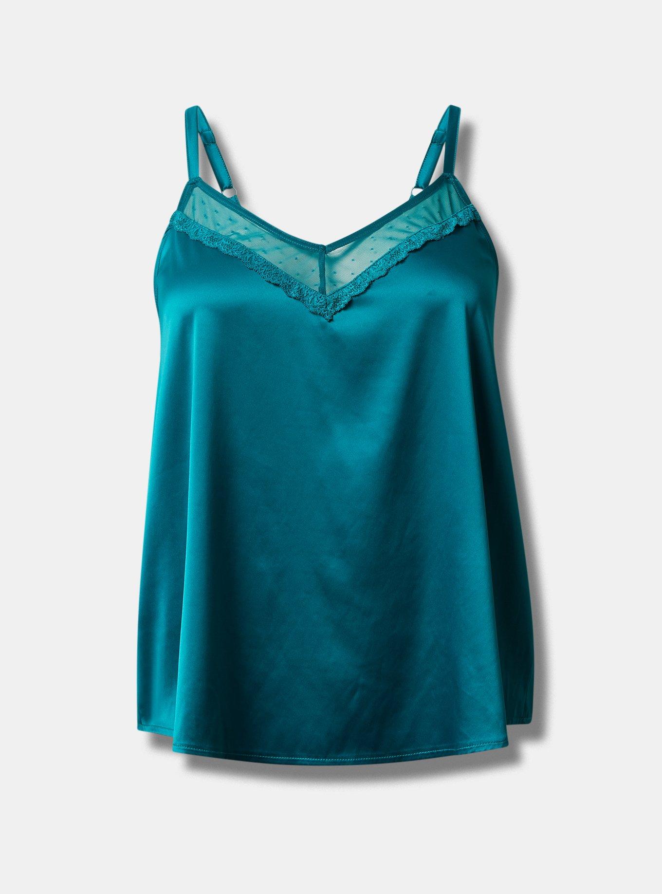 Plus Size - Dream Satin Lace Trim Sleep Cami - Torrid