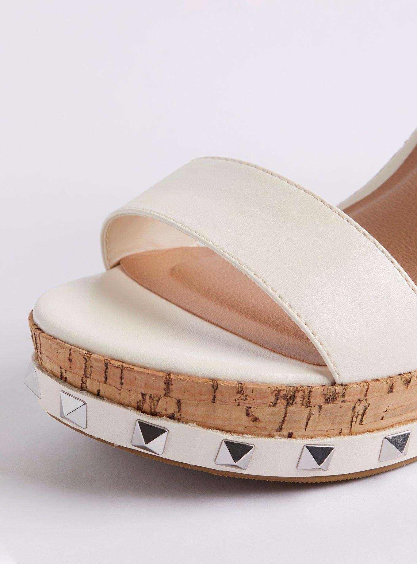 Plus Size - Studded Platform Cork Wedge (WW) - Torrid