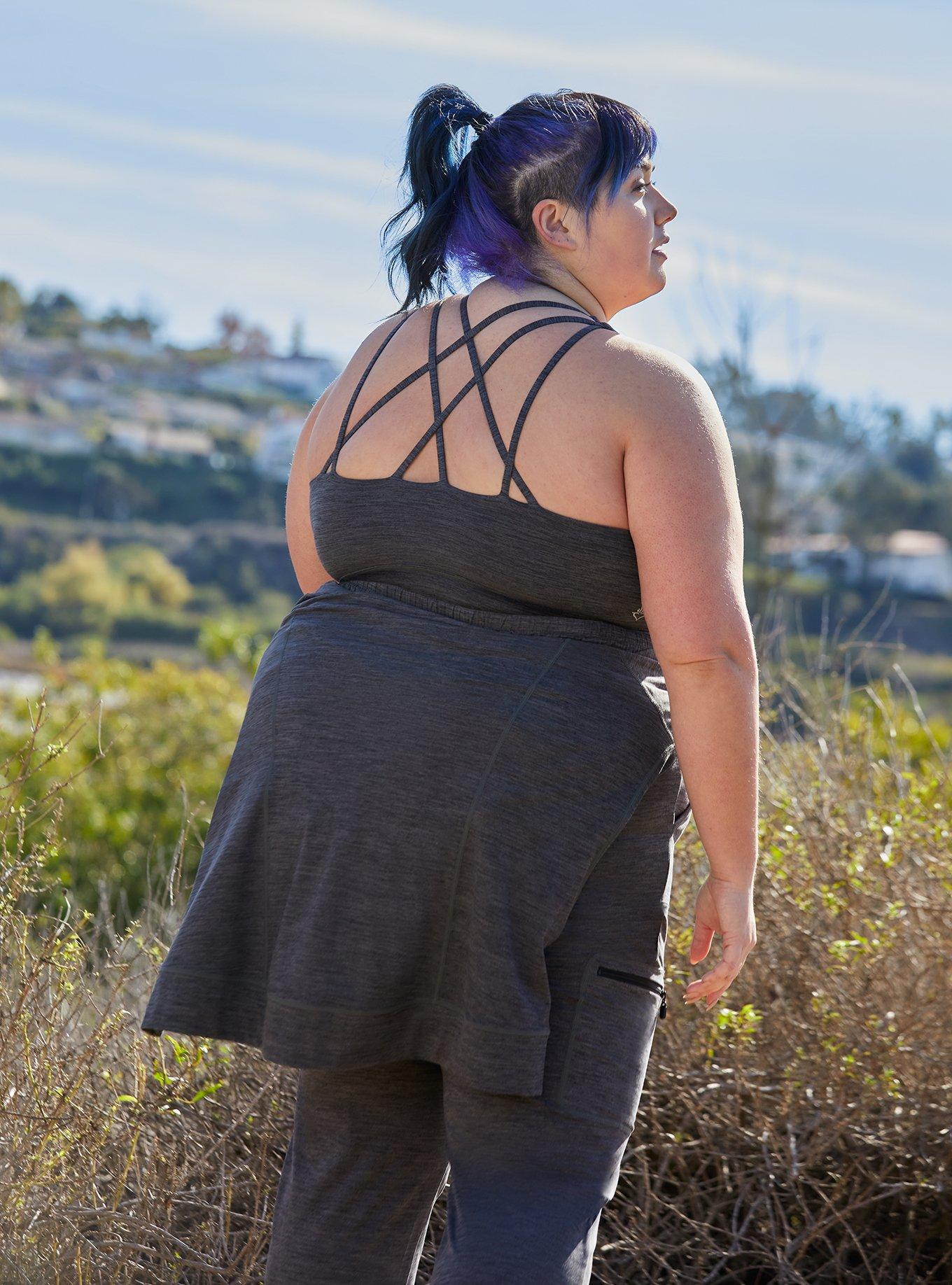 Plus Size - Happy Camper Low-Impact Wireless Strappy Back Active Sports ...