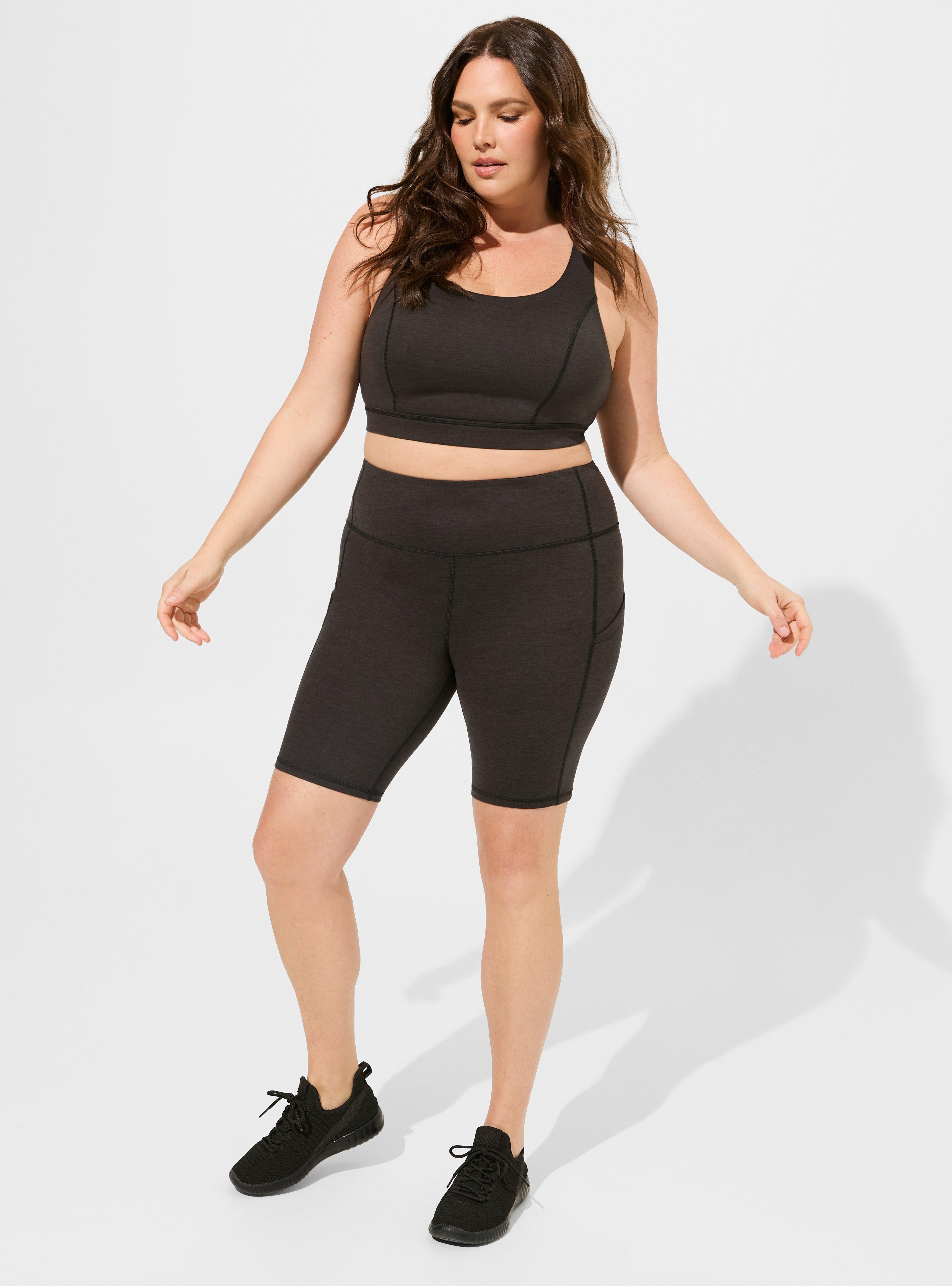 Plus Size - Happy Camper Low-Impact Wireless Strappy Back Active Sports ...
