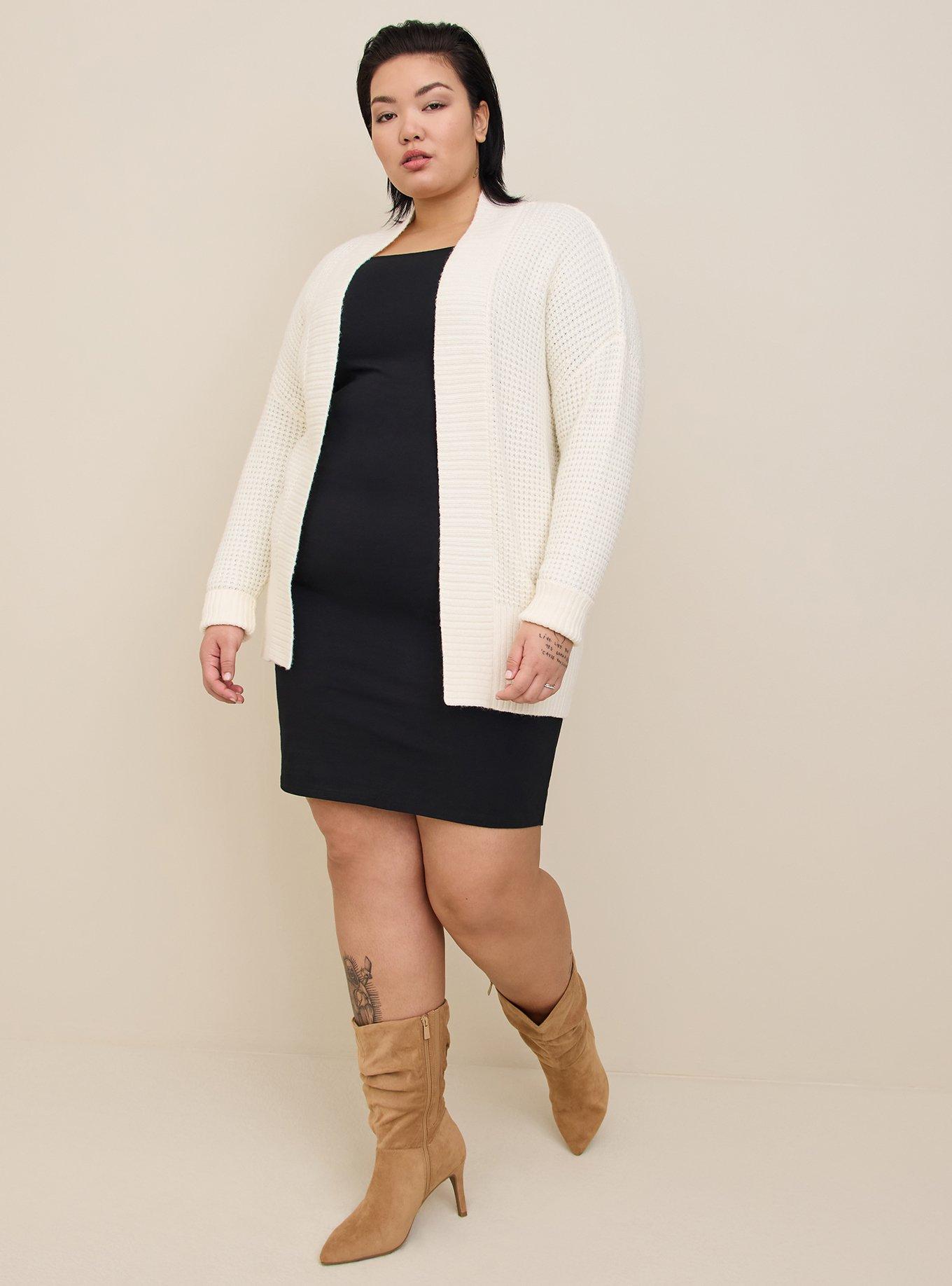 Plus Size - Waffle Cardigan Sweater - Torrid