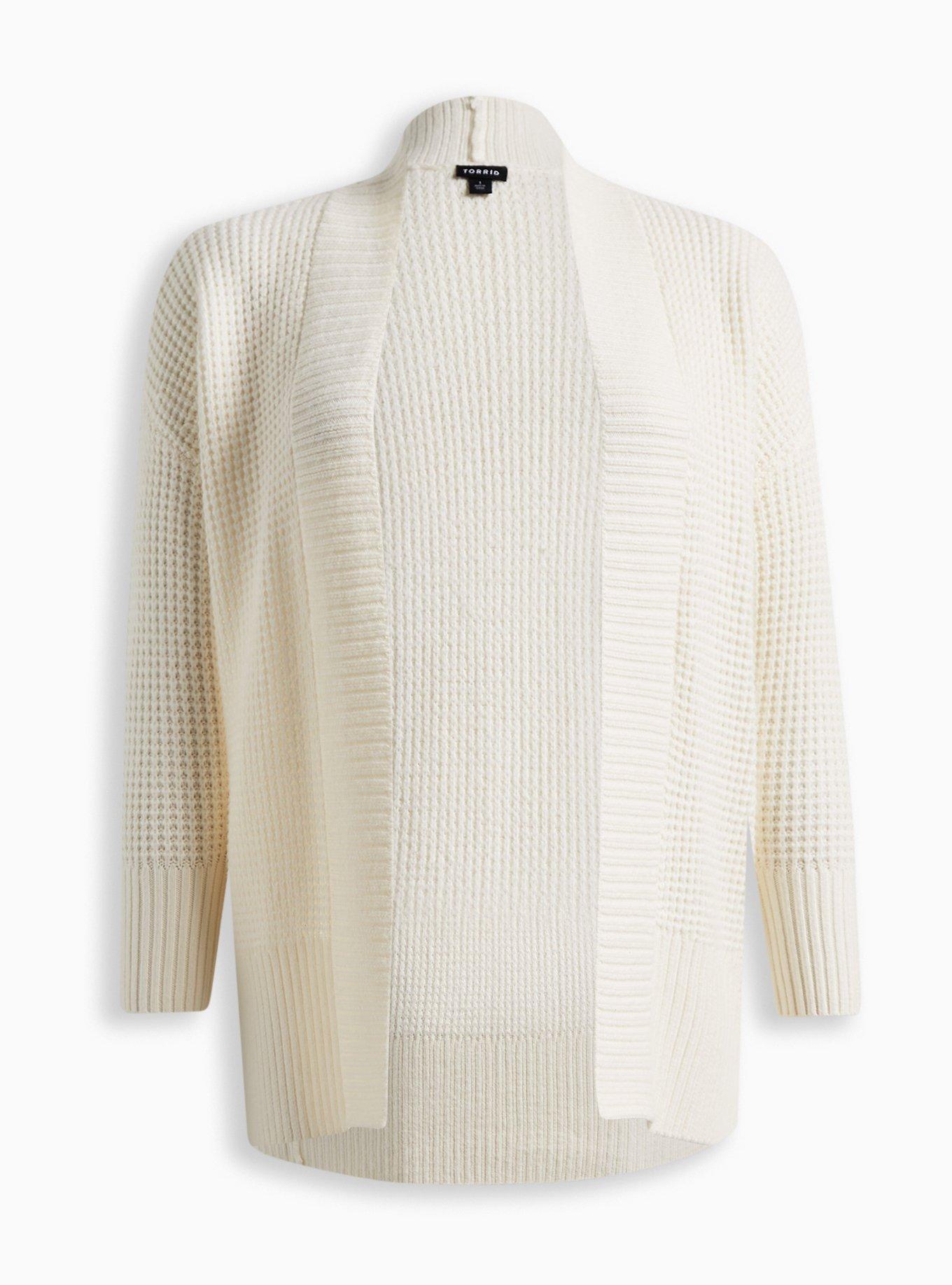 Plus Size - Waffle Cardigan Sweater - Torrid