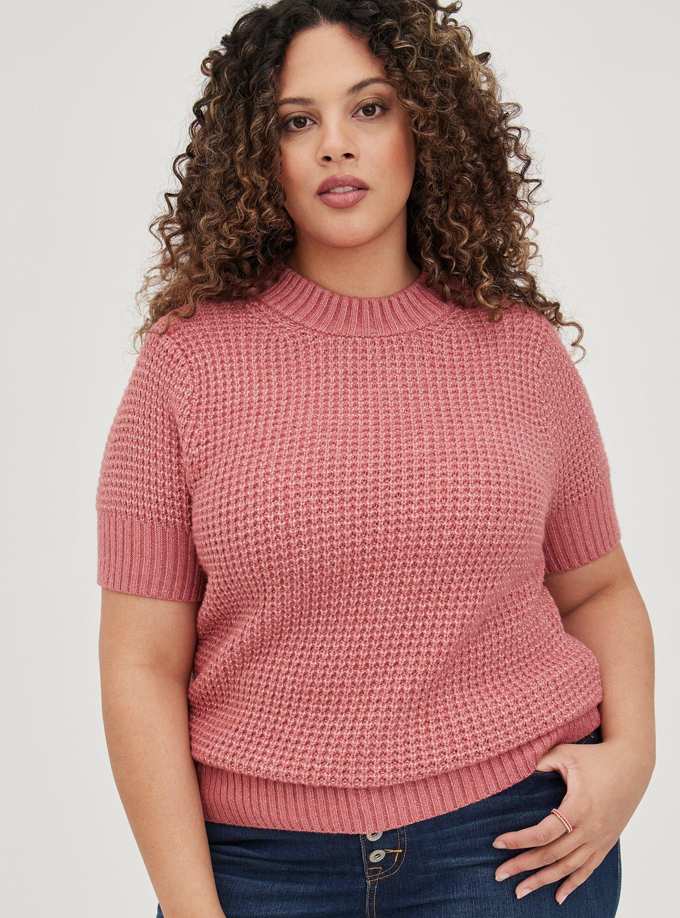 Plus Size - Chunky Pullover Short Sleeve Sweater - Torrid