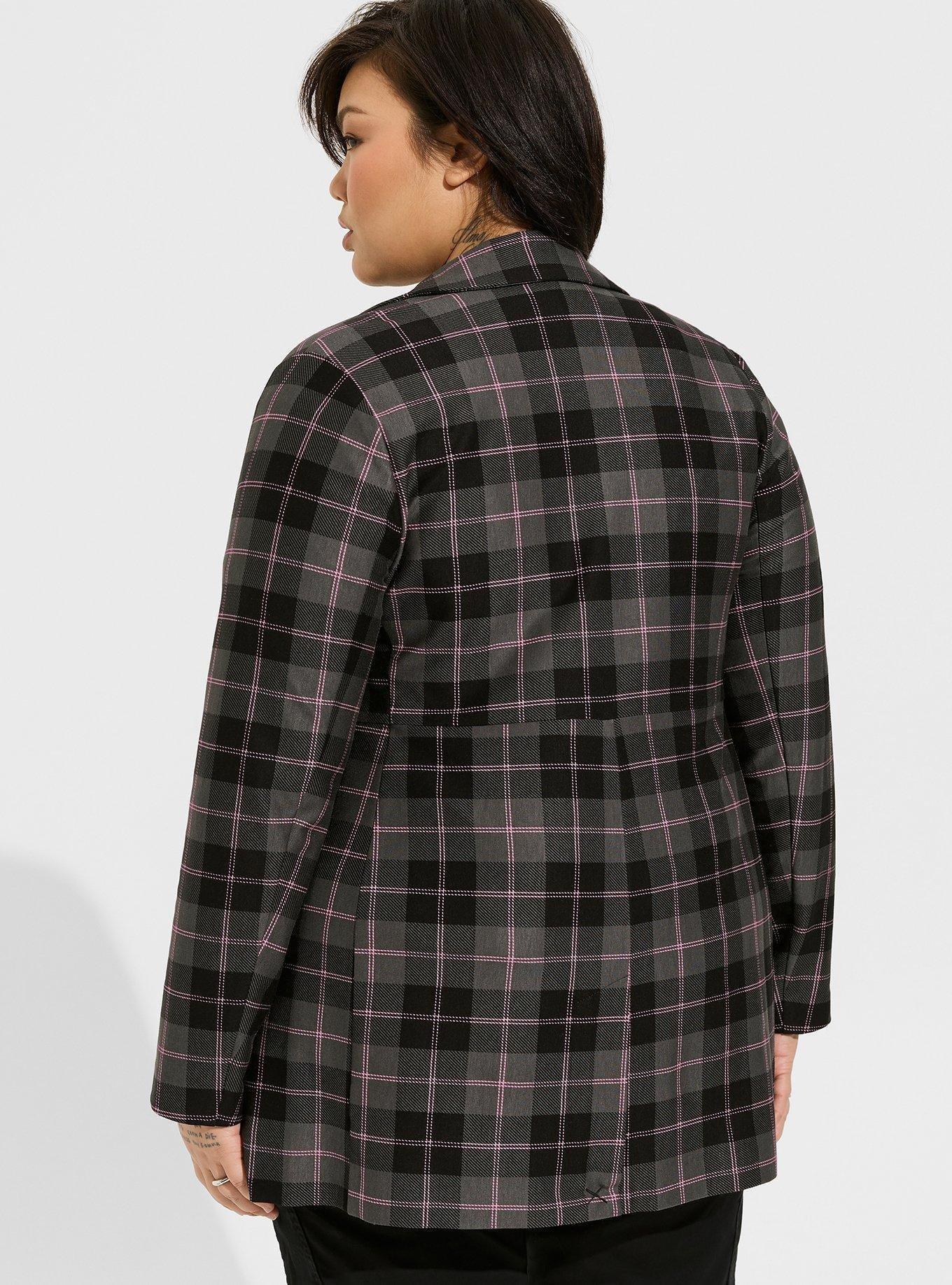 Plus Size - Lightweight Ponte Longline Blazer - Torrid