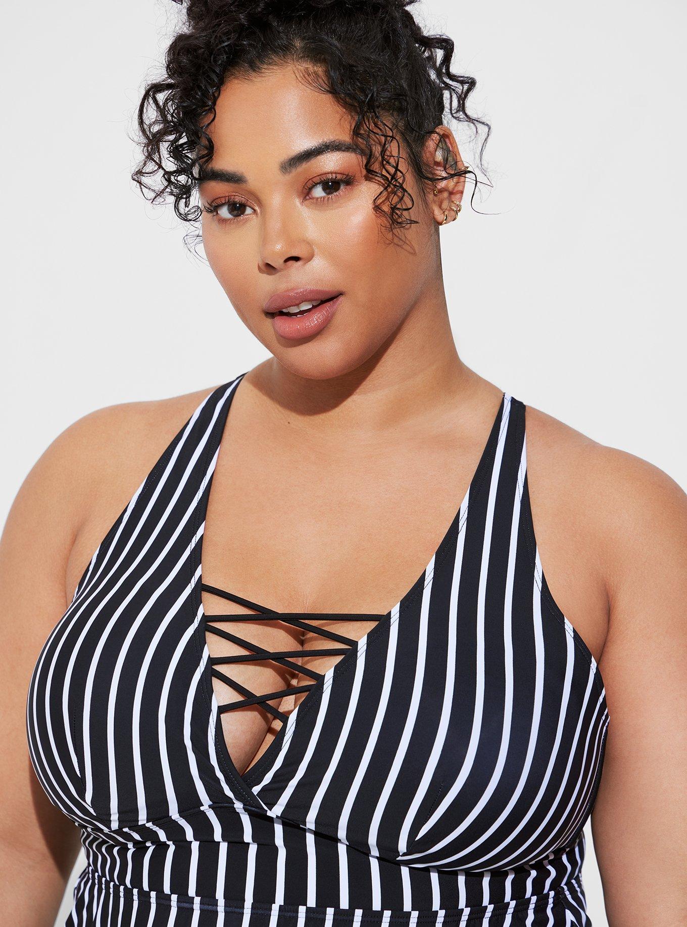 Plus Size - Wireless XO Triangle Tankini - Torrid