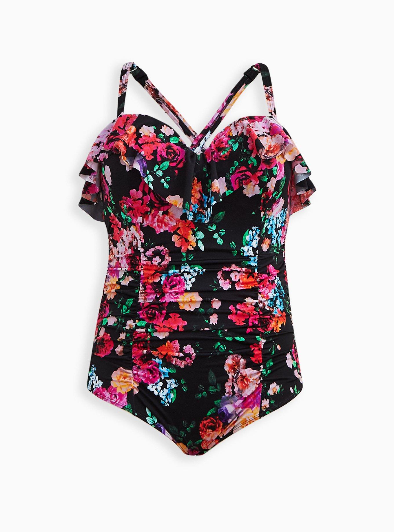 Plus Size - Underwire Swim One Piece - Floral - Torrid