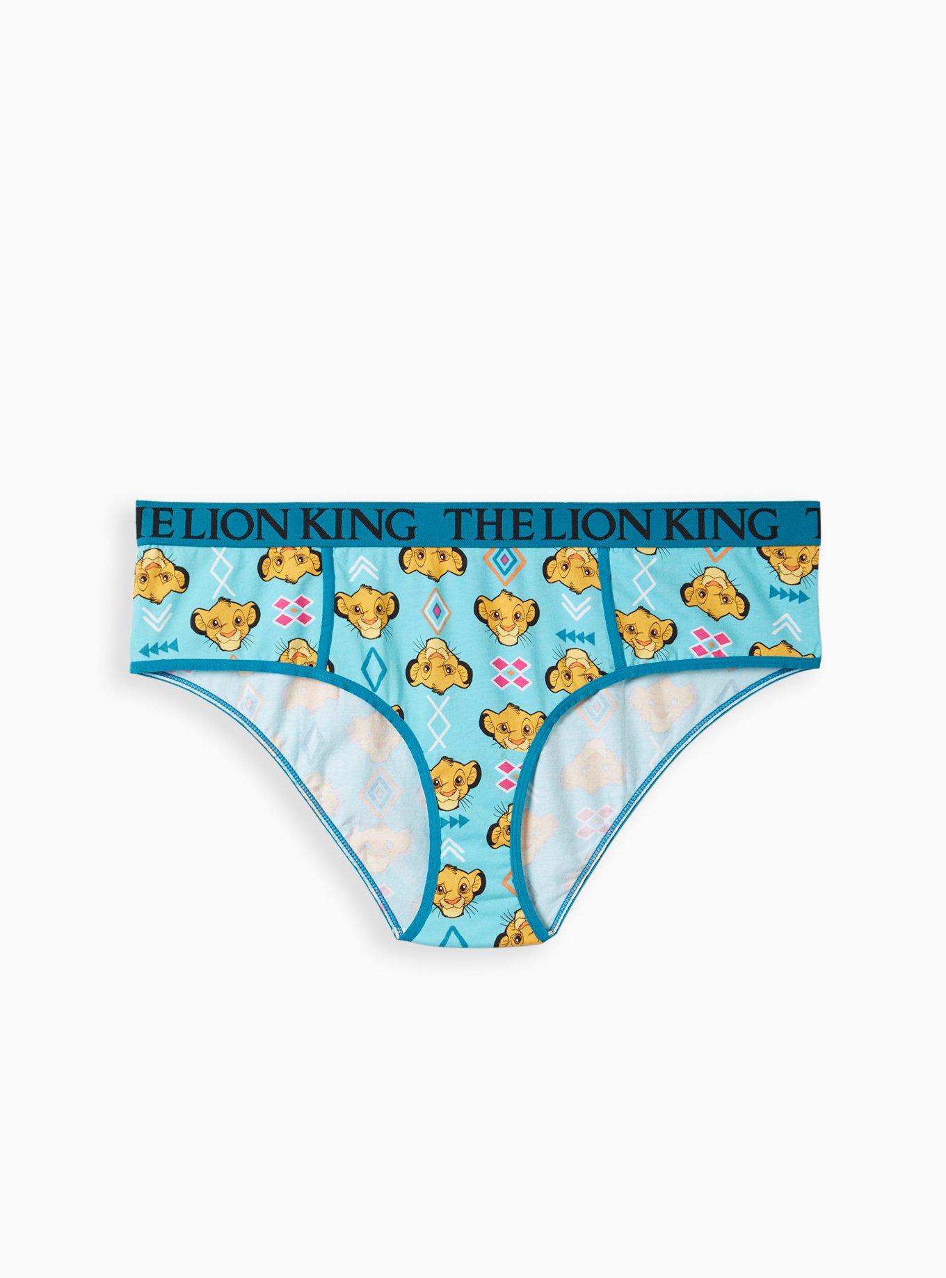 Plus Size - Disney Lion King Hipster Panty - Cotton Simba Blue - Torrid