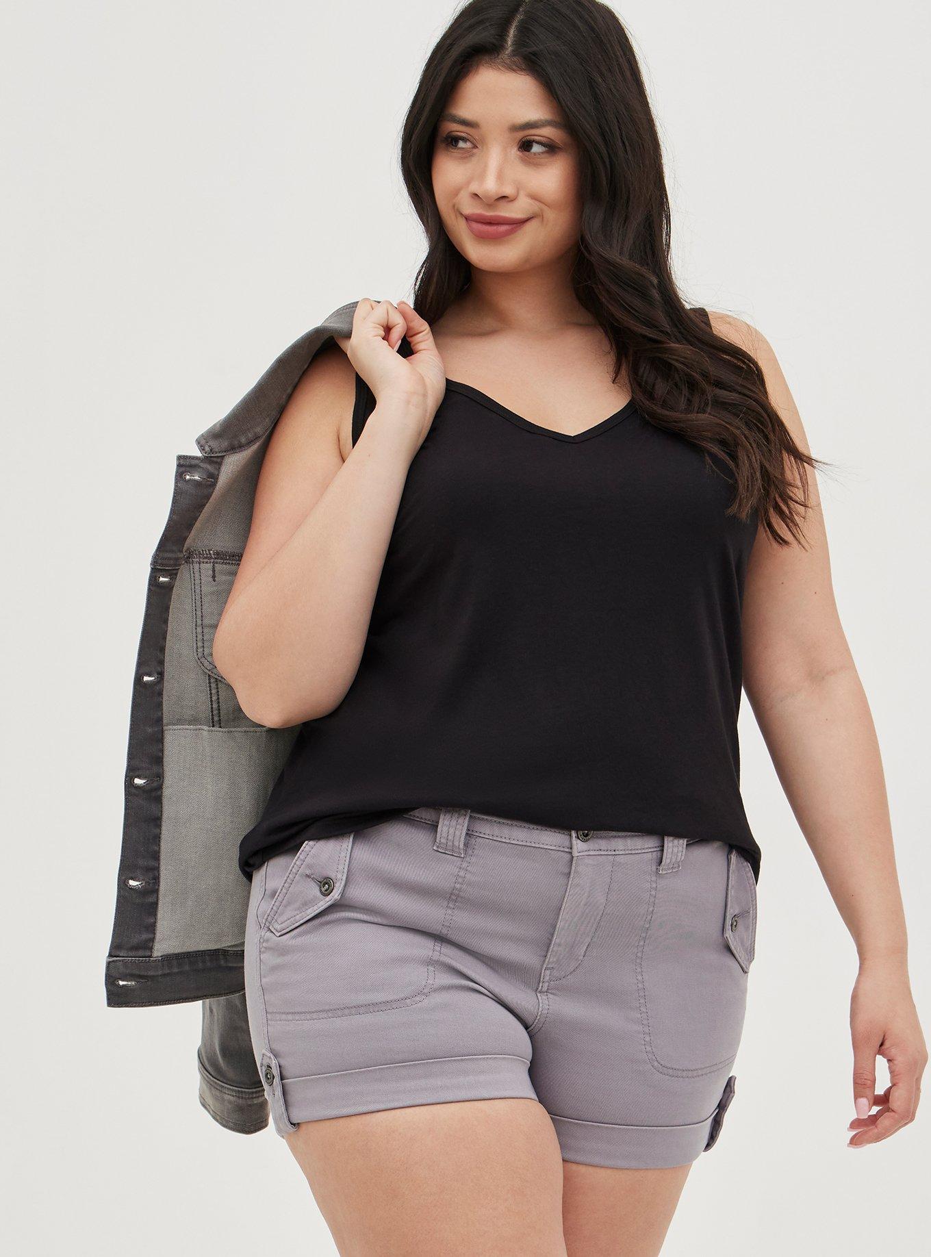 Plus Size - Girlfriend Signature Jersey V-Neck Tank - Torrid