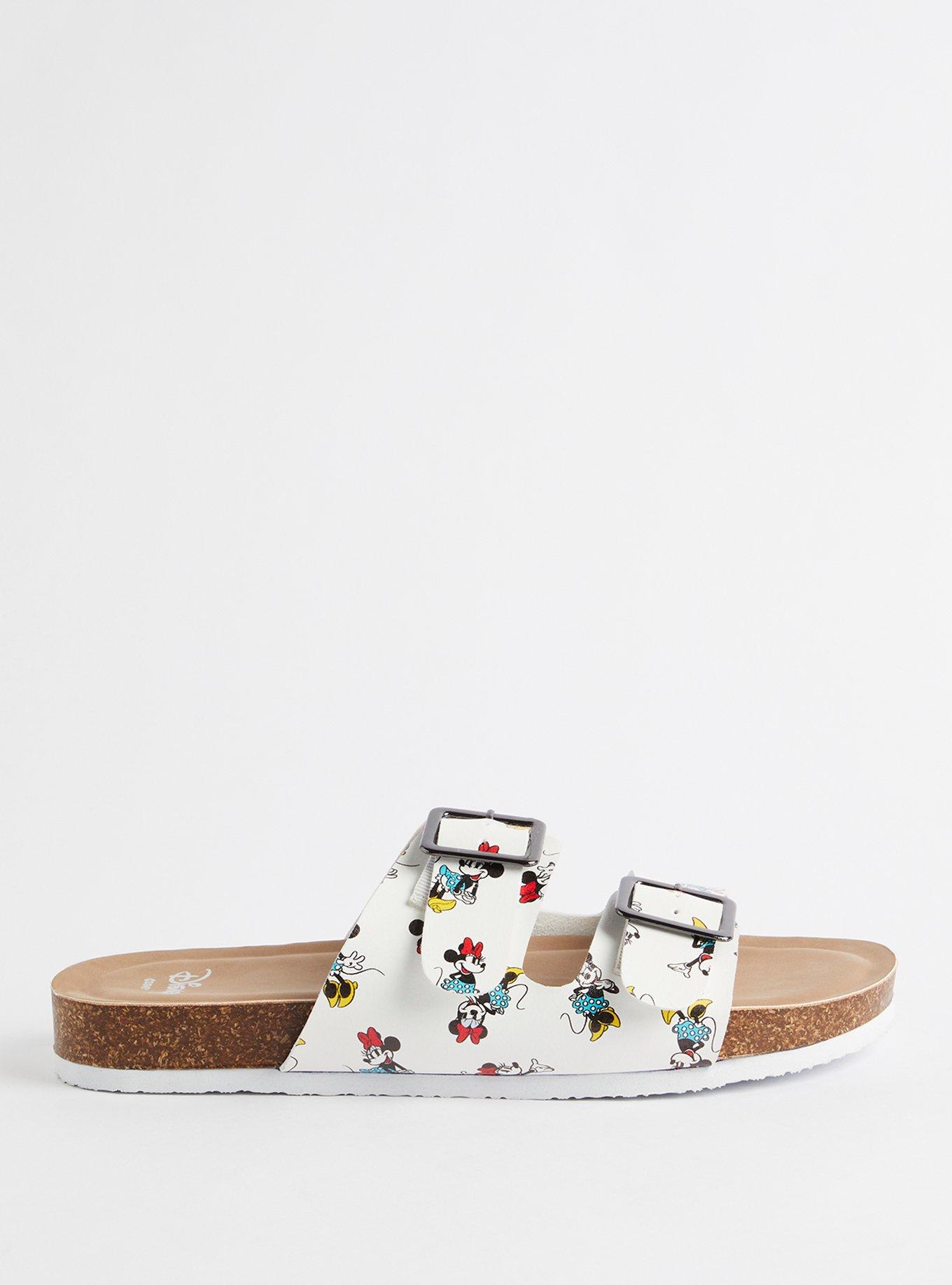 Plus Size - Double Band Sandal - Minnie White (WW) - Torrid