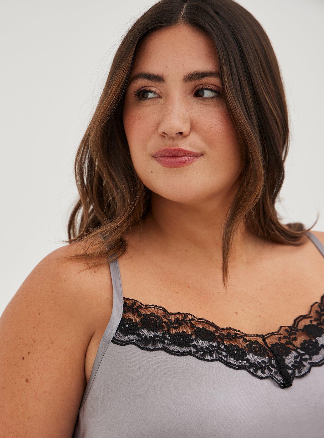 Plus Size - Swing Cami - Satin Grey - Torrid