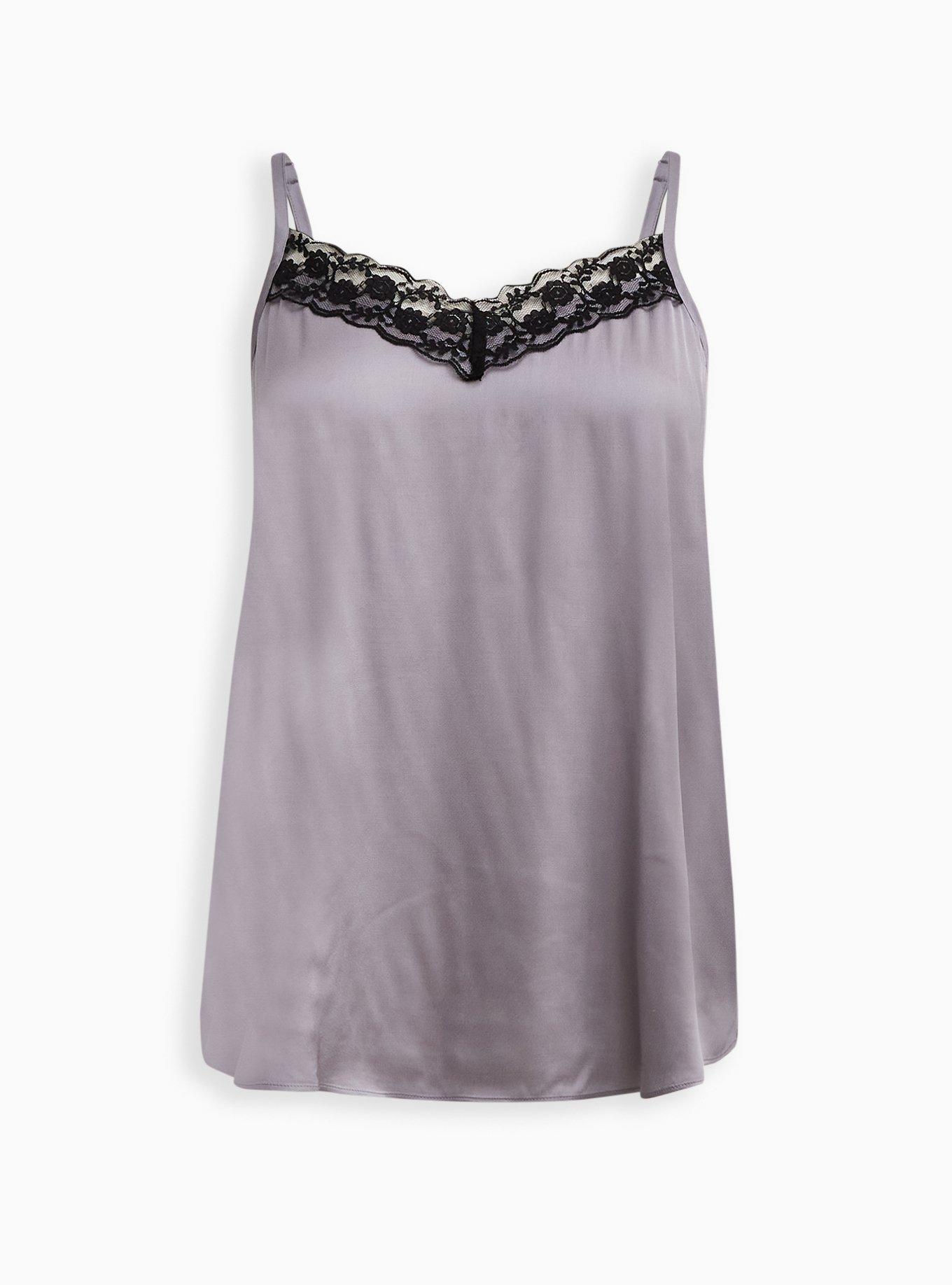 Plus Size - Swing Cami - Satin Grey - Torrid