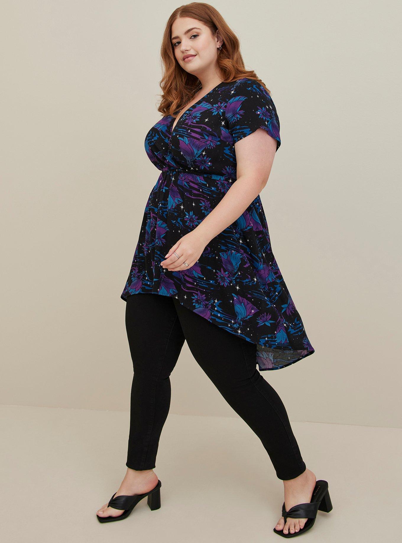 Plus Size - Disney Princess and the Frog Surplice Babydoll Top ...