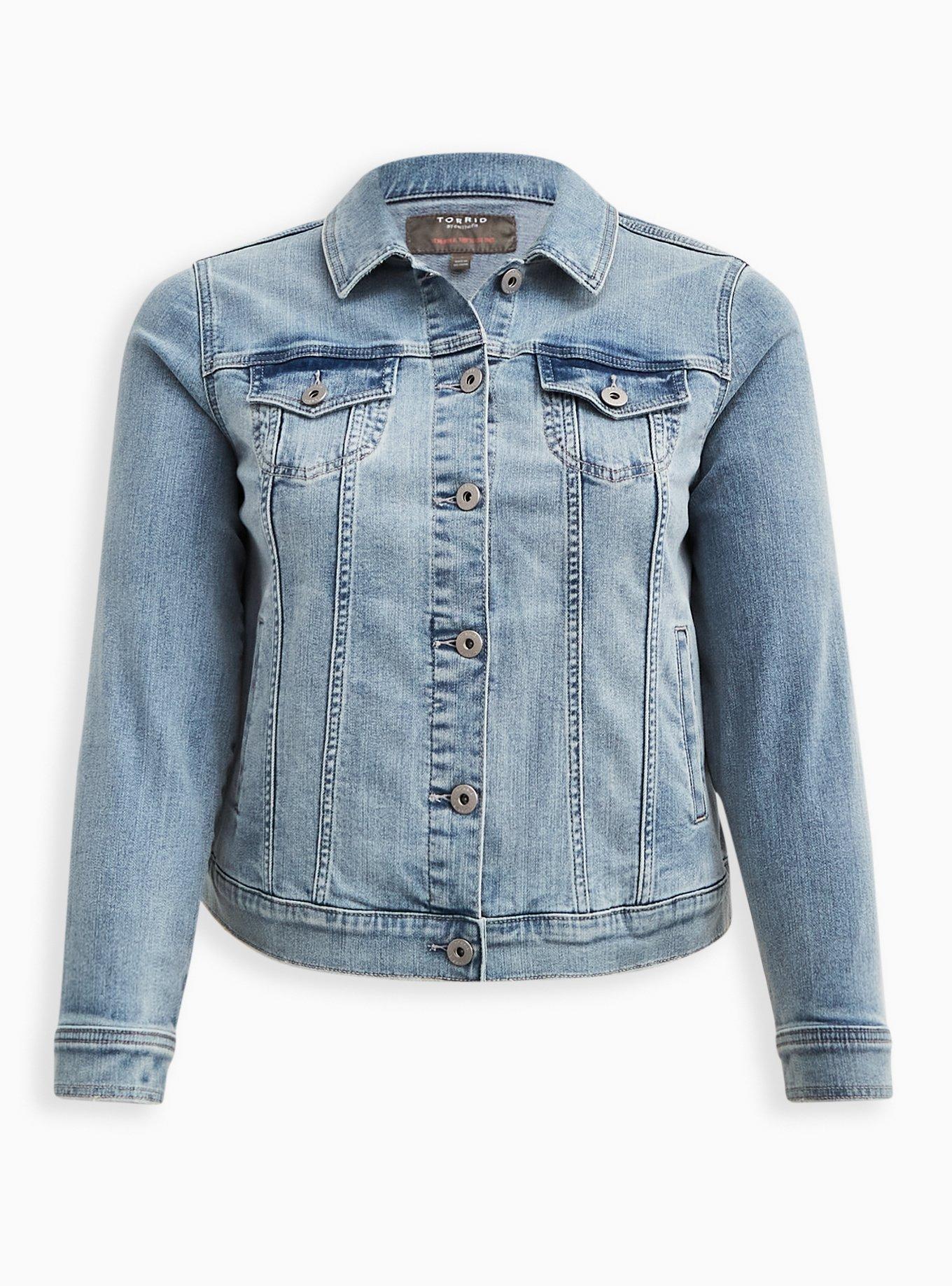 Plus Size - Denim Jacket - Light Wash - Torrid