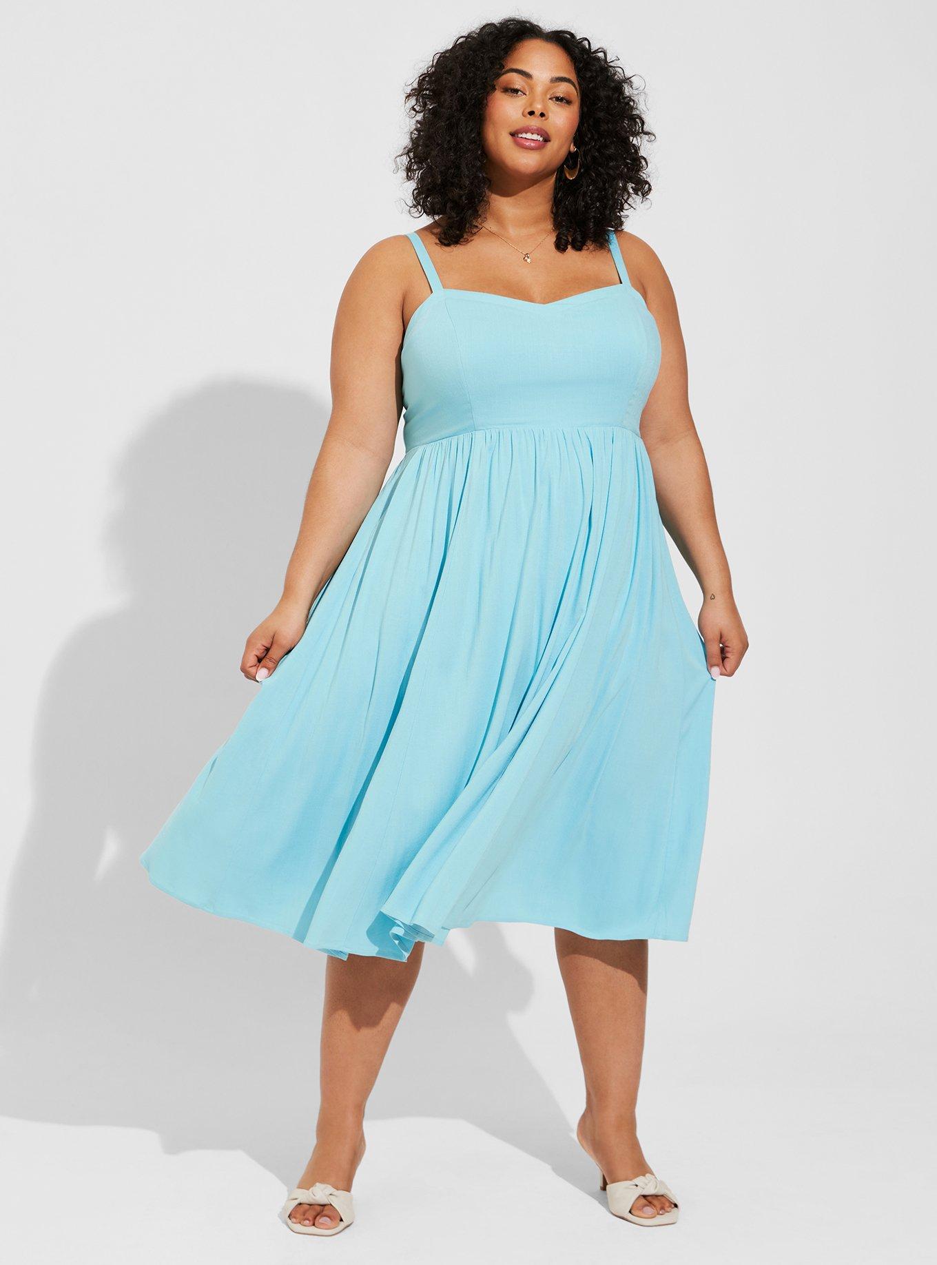 Plus Size - Midi Lenny Sweetheart Dress - Torrid