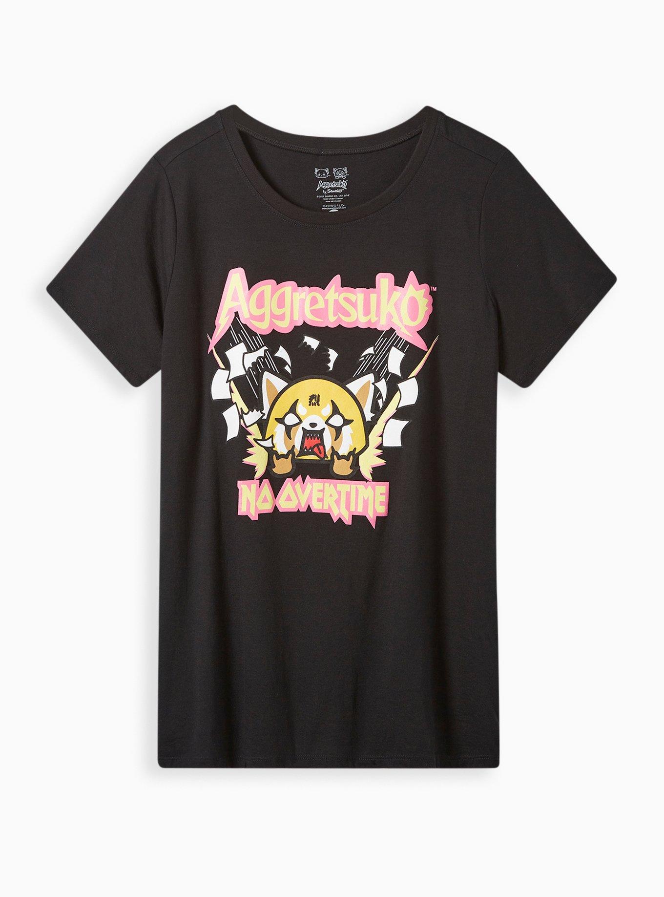 Plus Size - Aggretsuko Slim Fit Cotton Crew Neck Tee - Torrid