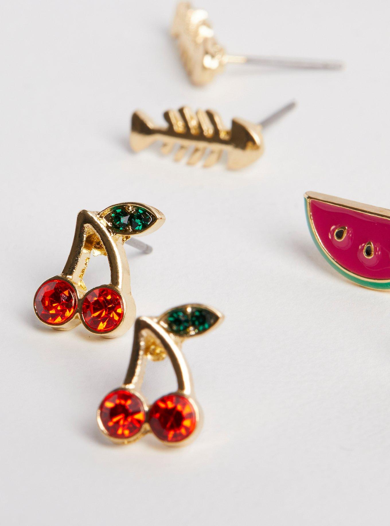 Plus Size - Summer Whimsy Stud Pack Set of 15 - Gold Tone - Torrid