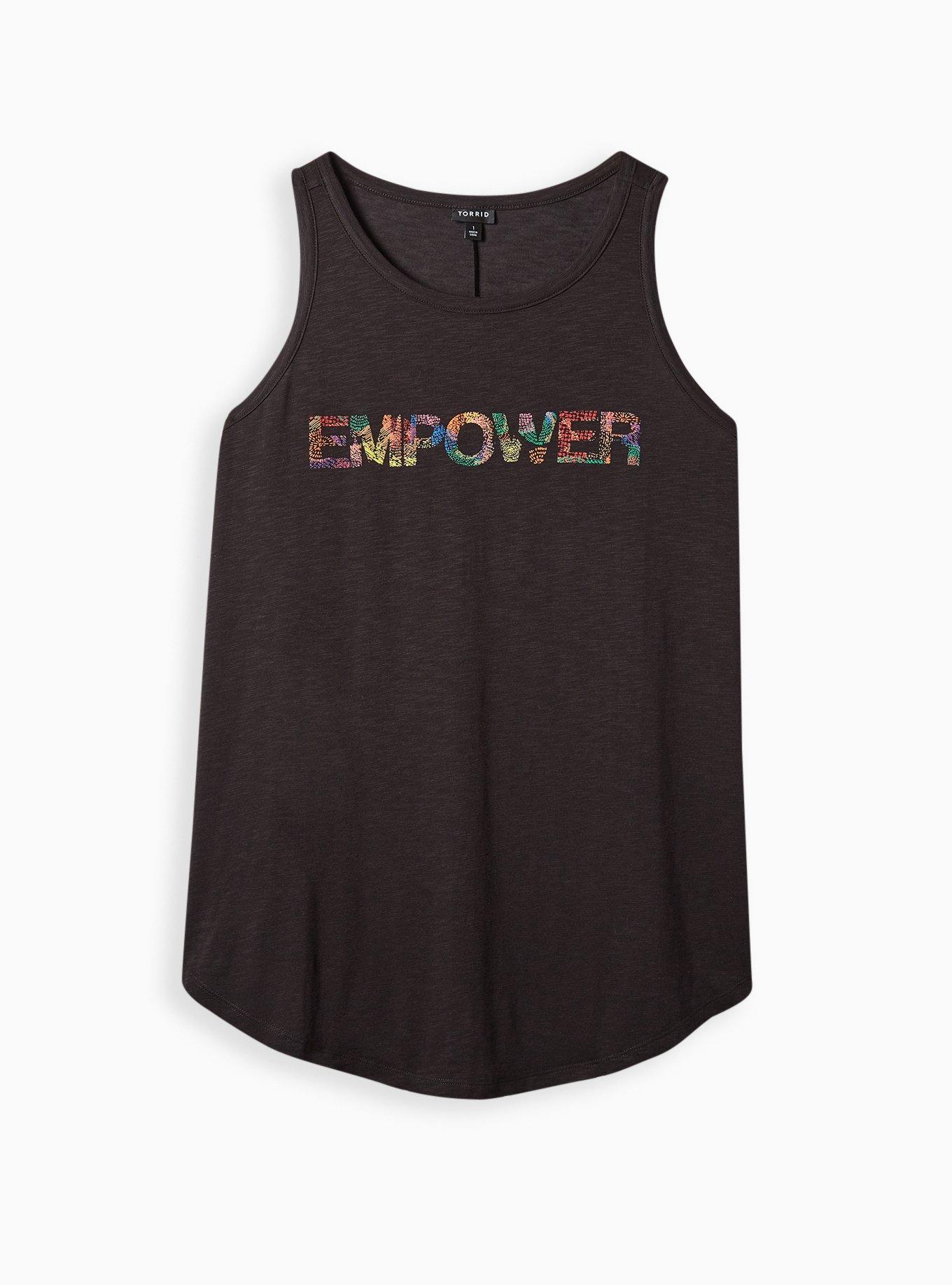 Plus Size - Always Proud Classic Fit Ribbed Tank - Cotton Pride Empower ...