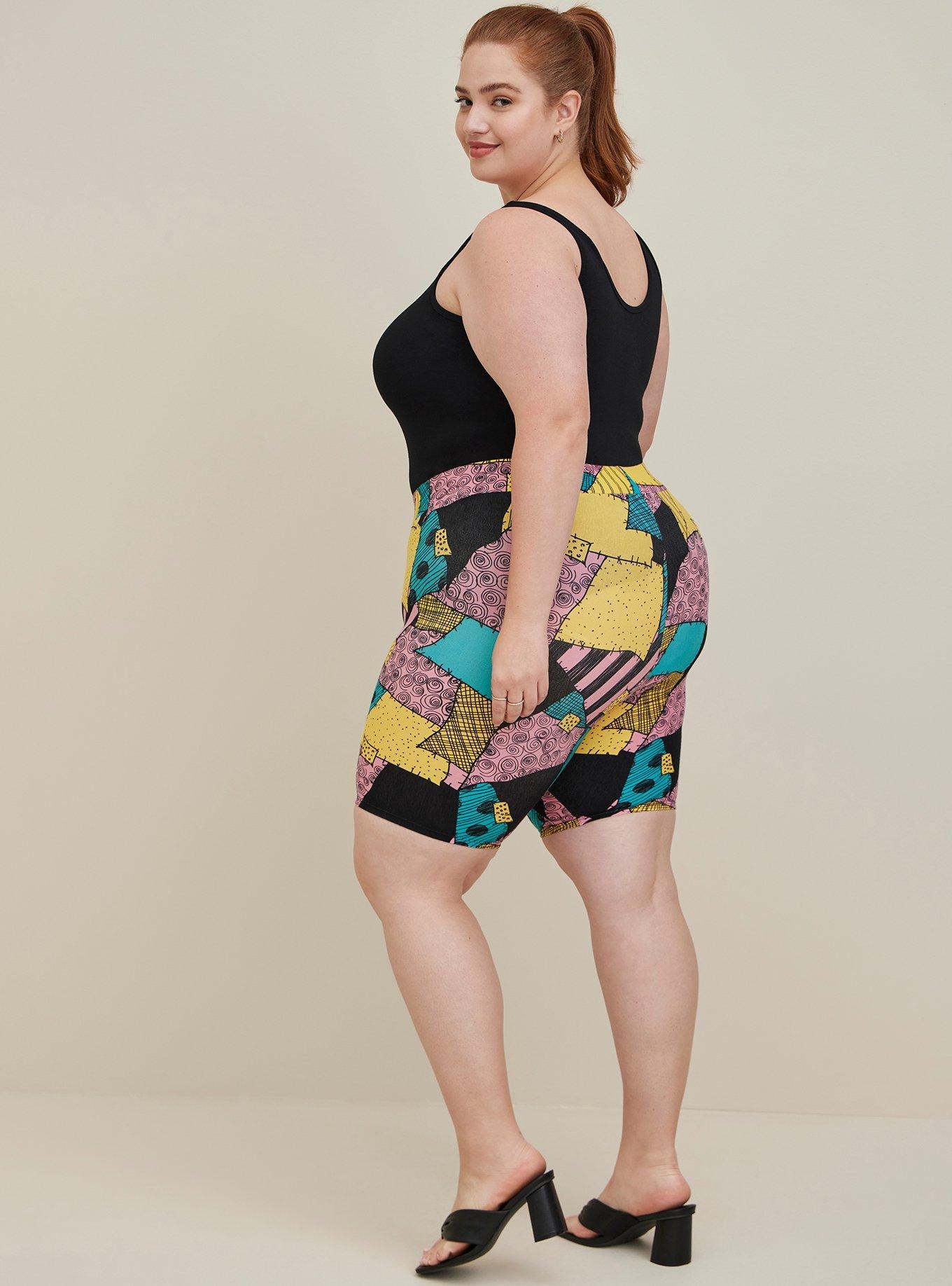 Plus Size - Disney The Nightmare Before Christmas Bike Short - Multi ...