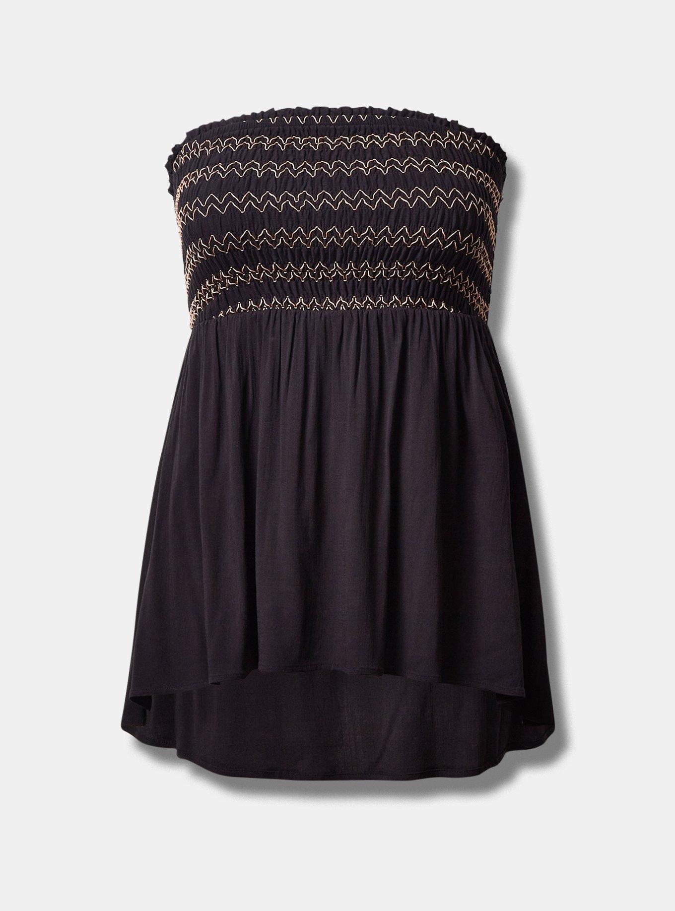 Plus Size - Rayon Slub Smocked Tube Top - Torrid