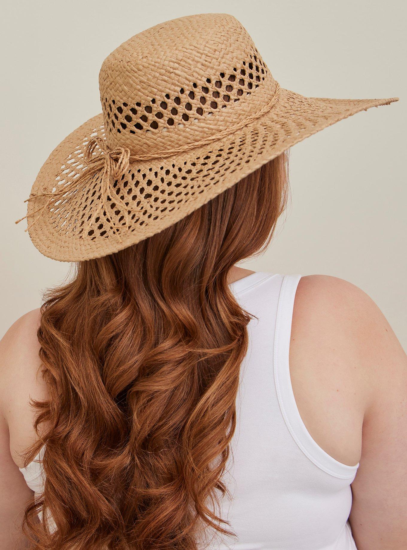 Plus Size - Oversized Floppy Hat - Beige - Torrid