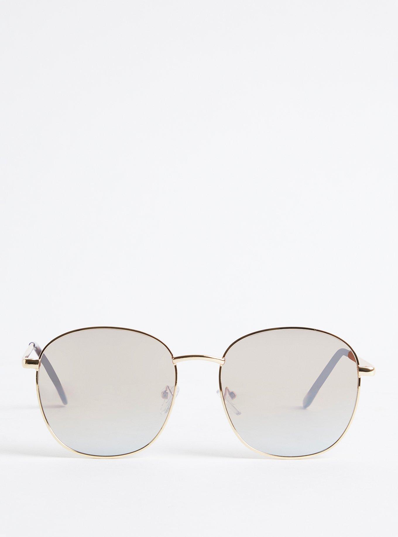 Plus Size - Rounded Square Aviator - Brown - Torrid