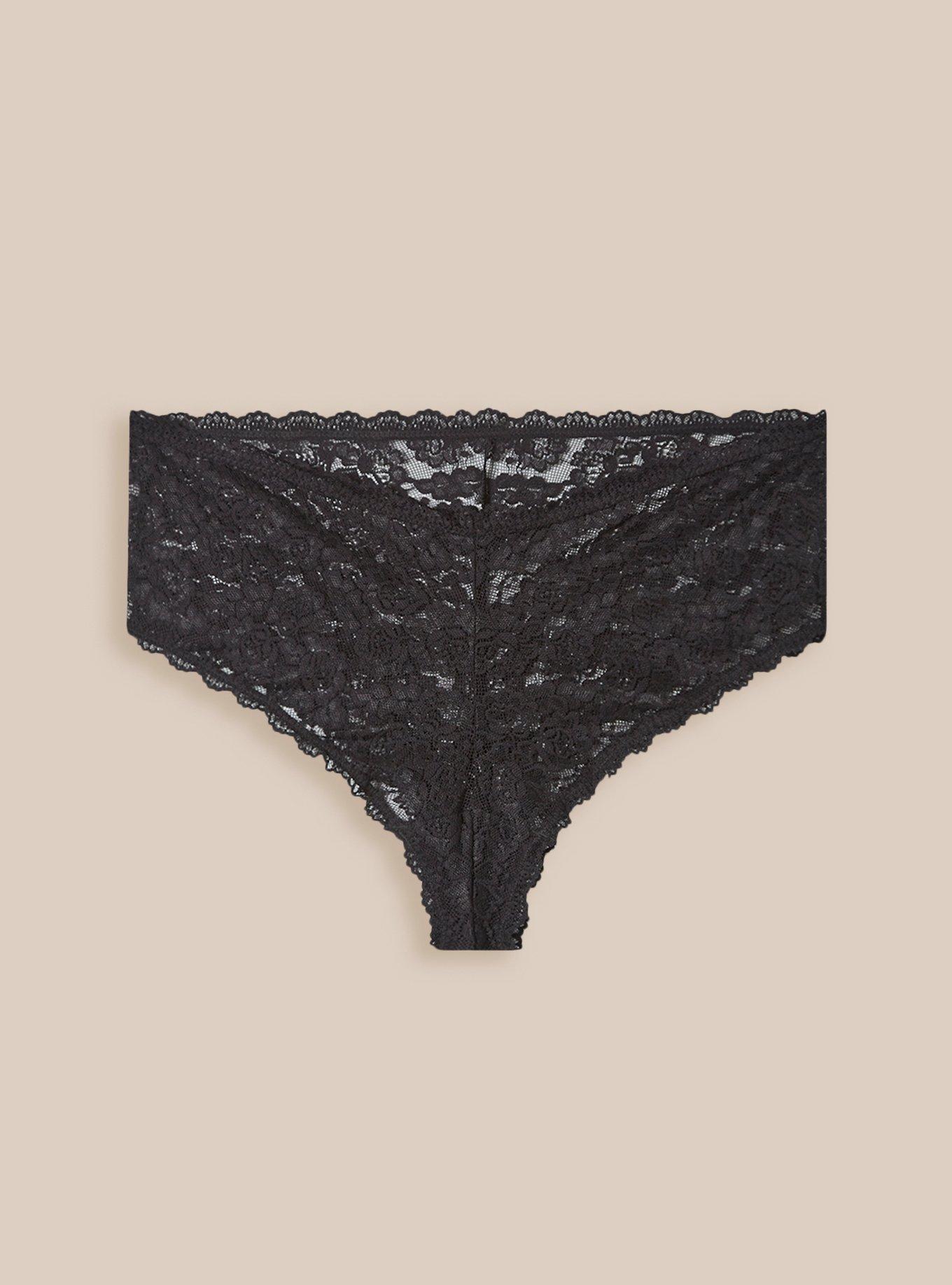 Plus Size - Simply Lace High Leg Tanga With V-Waist - Torrid