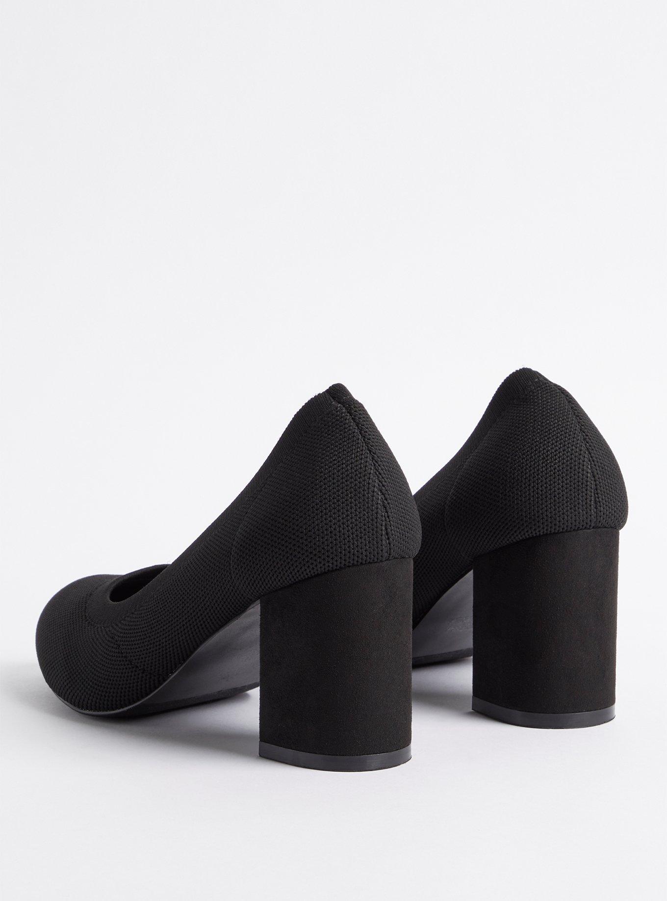 Plus Size - Stretch Knit Pump - Black (WW) - Torrid