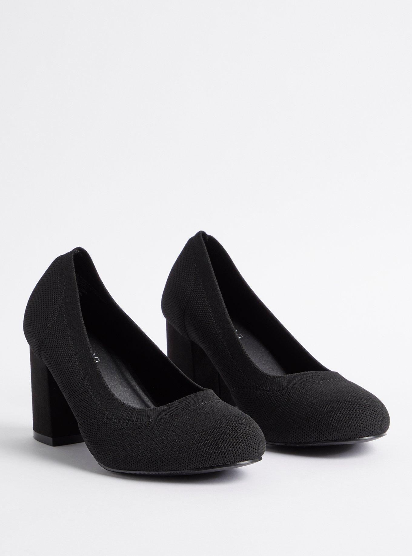 Plus Size - Stretch Knit Pump - Black (WW) - Torrid