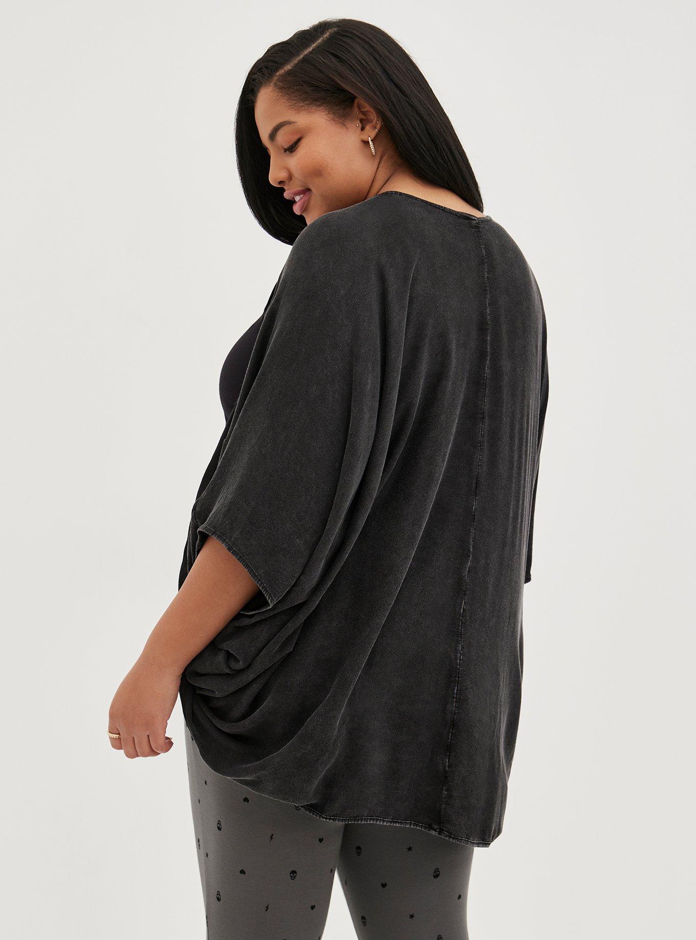 Plus Size - Washed Cocoon Kimono - Torrid