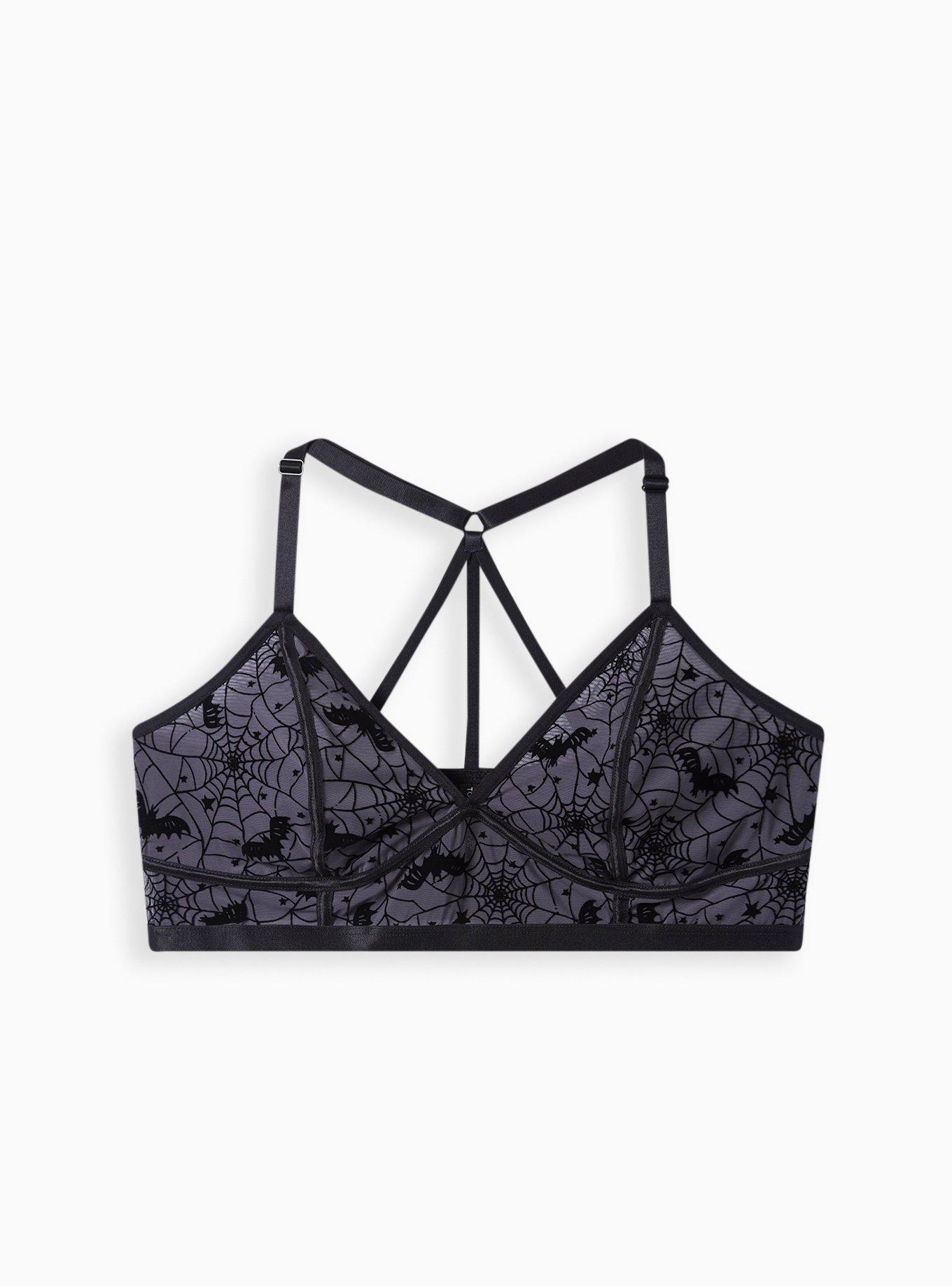Plus Size - Flocked Mesh Bralette - Torrid