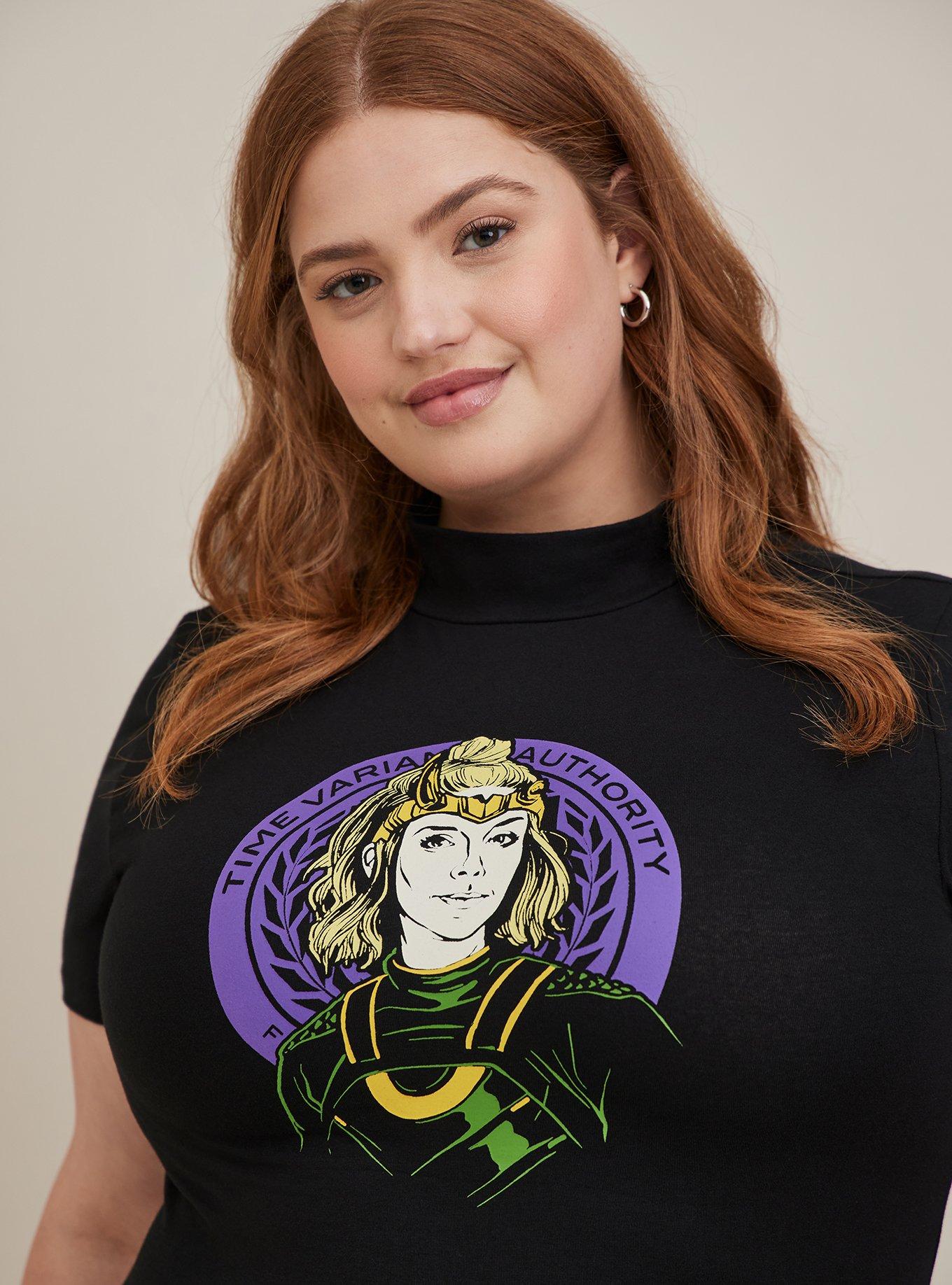 Plus Size - Marvel Loki Sylvie Foxy Mock Neck Top - Torrid
