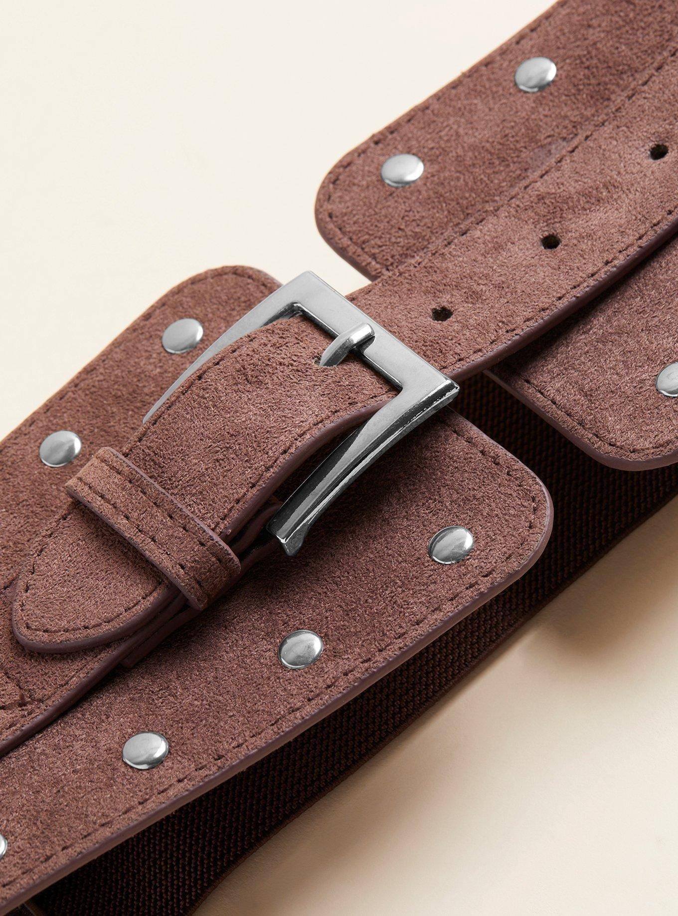 Plus Size - Studded Buckle Waist Belt - Torrid