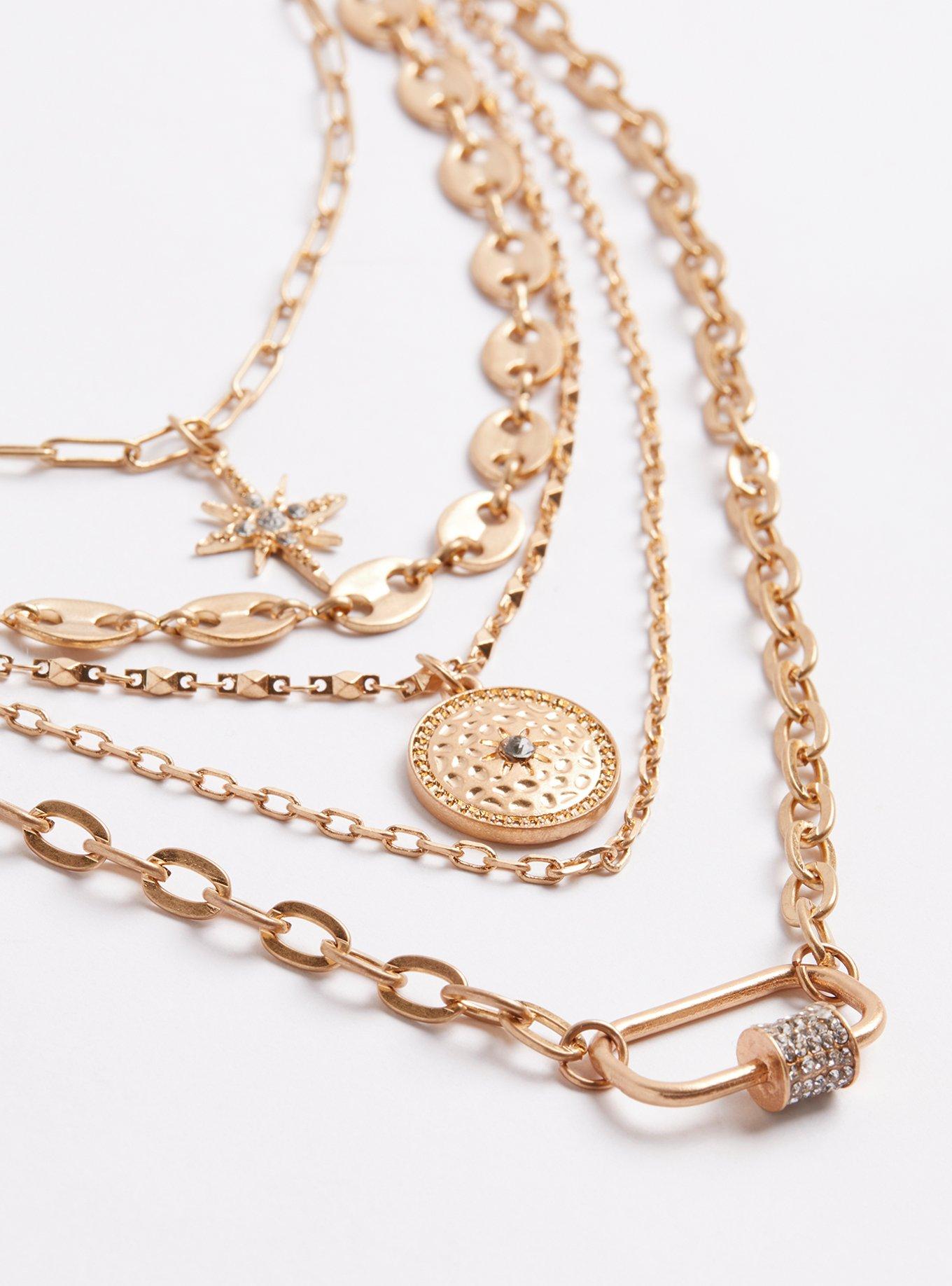 Plus Size - Multi Charms Layered Necklace - Torrid