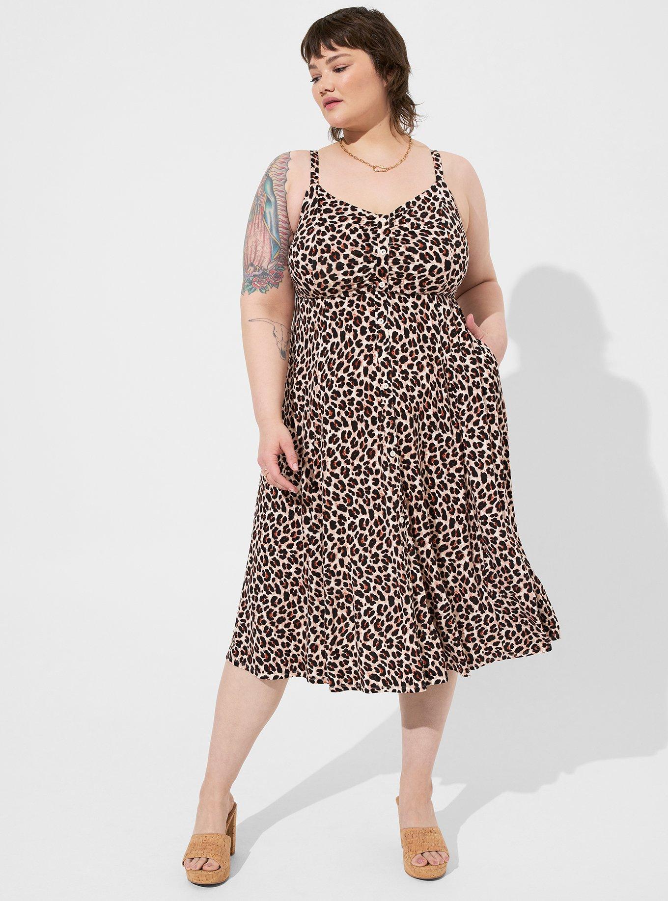 Plus Size - Midi Super Soft Button-Front Dress - Torrid