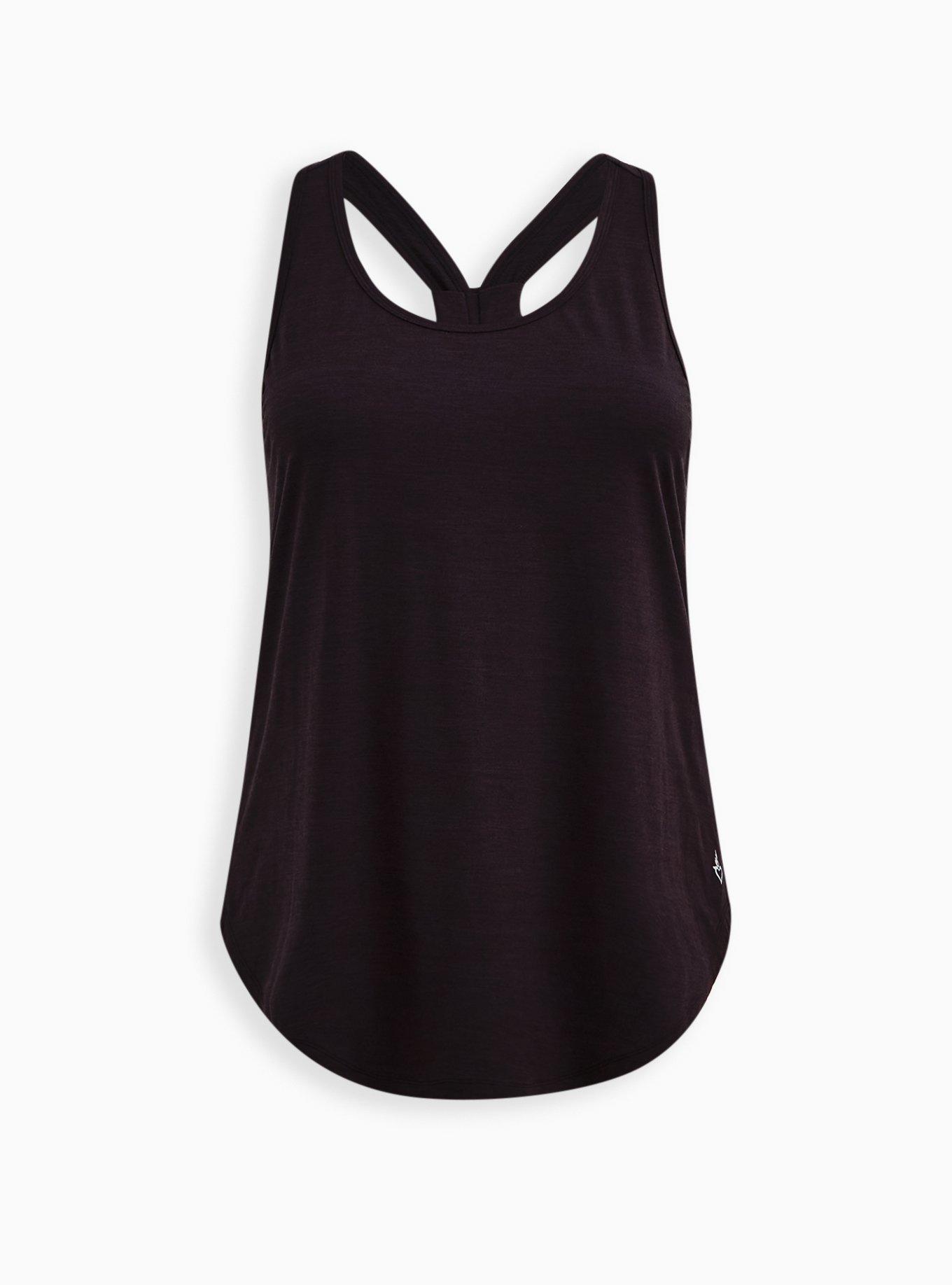Plus Size - Happy Camper Knot Back Tank - Super Soft Performance Jersey ...