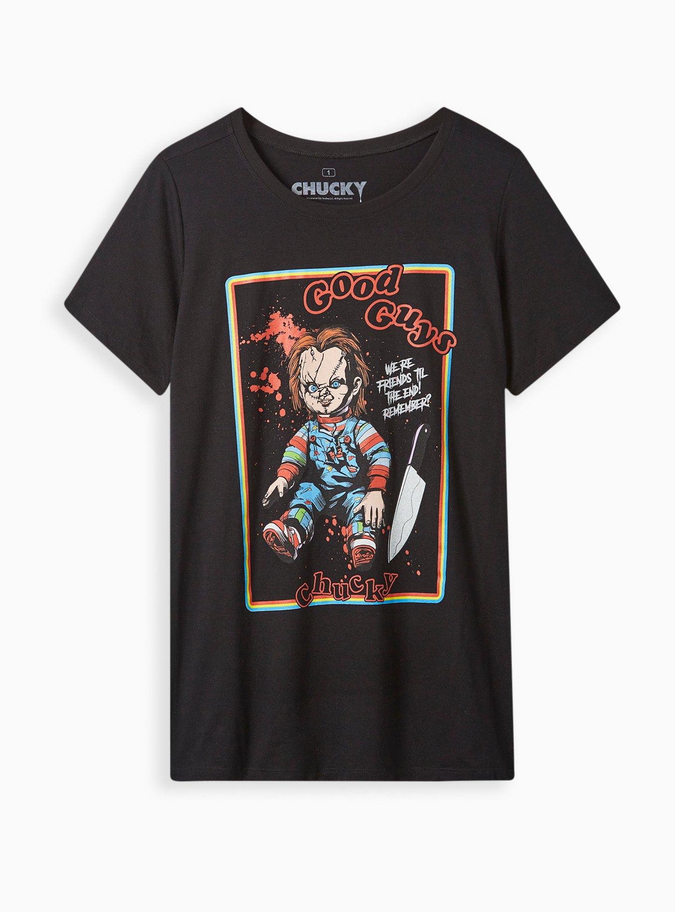 Plus Size - Chucky Slim Fit Crew Tee – Signature Jersey Good Guys Black ...