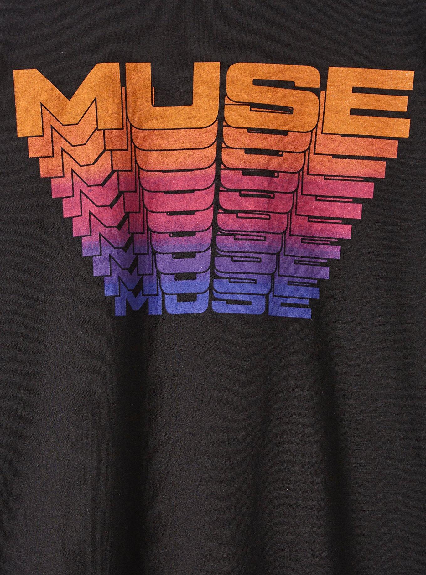 Plus Size - Muse Classic Fit Crew Tee – Cotton Logo Black - Torrid